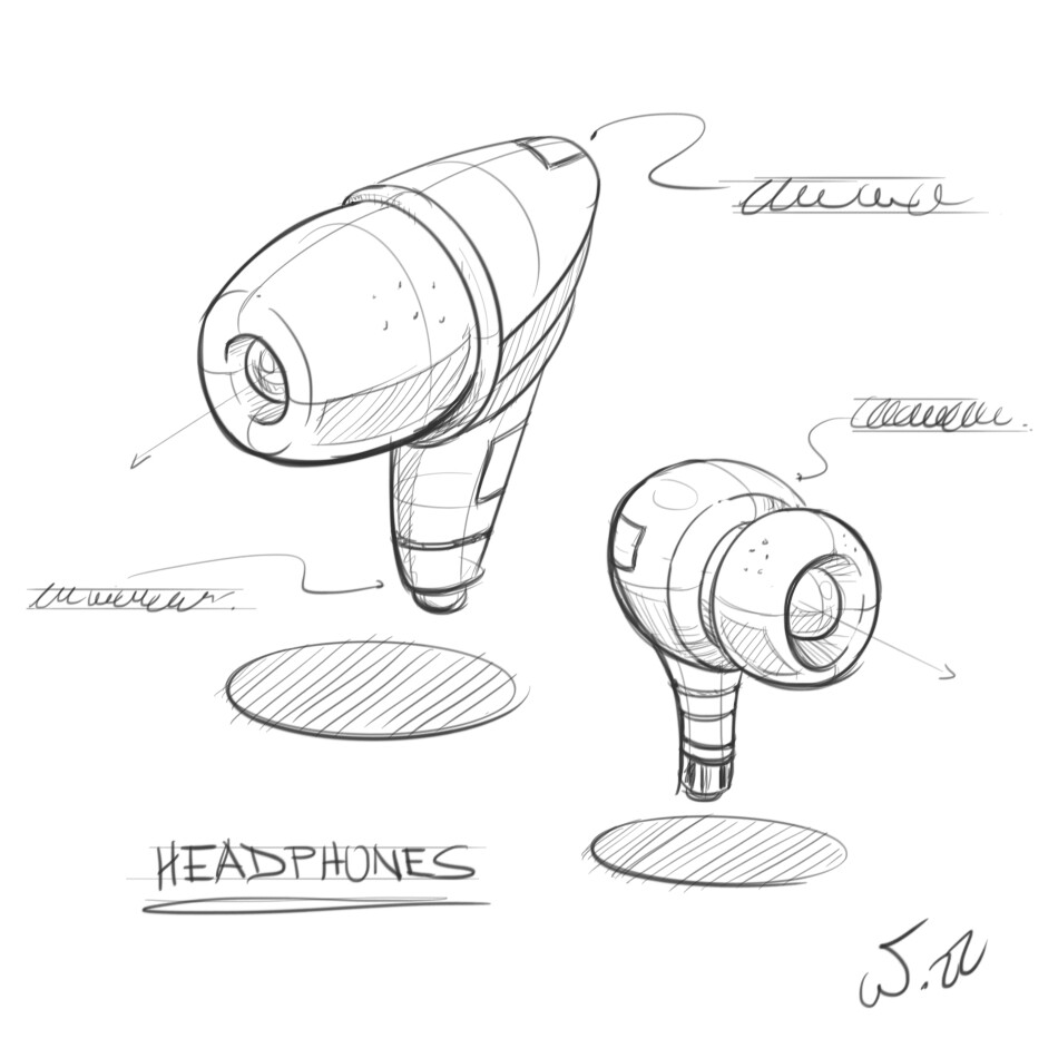 Tania Muñoa - Airpod sketches: from scratch to detail