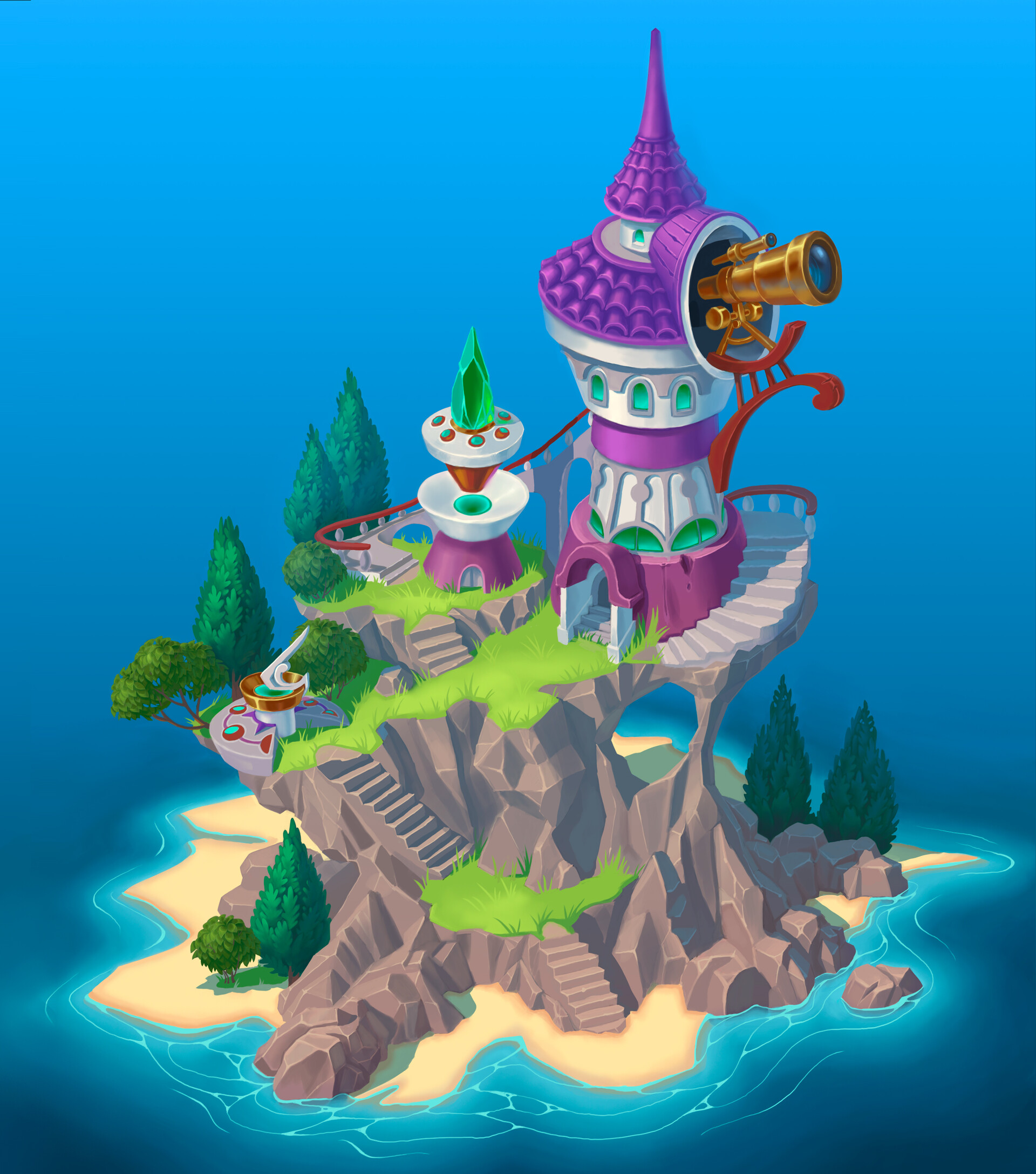 ArtStation - Dwarf Wizard Tower