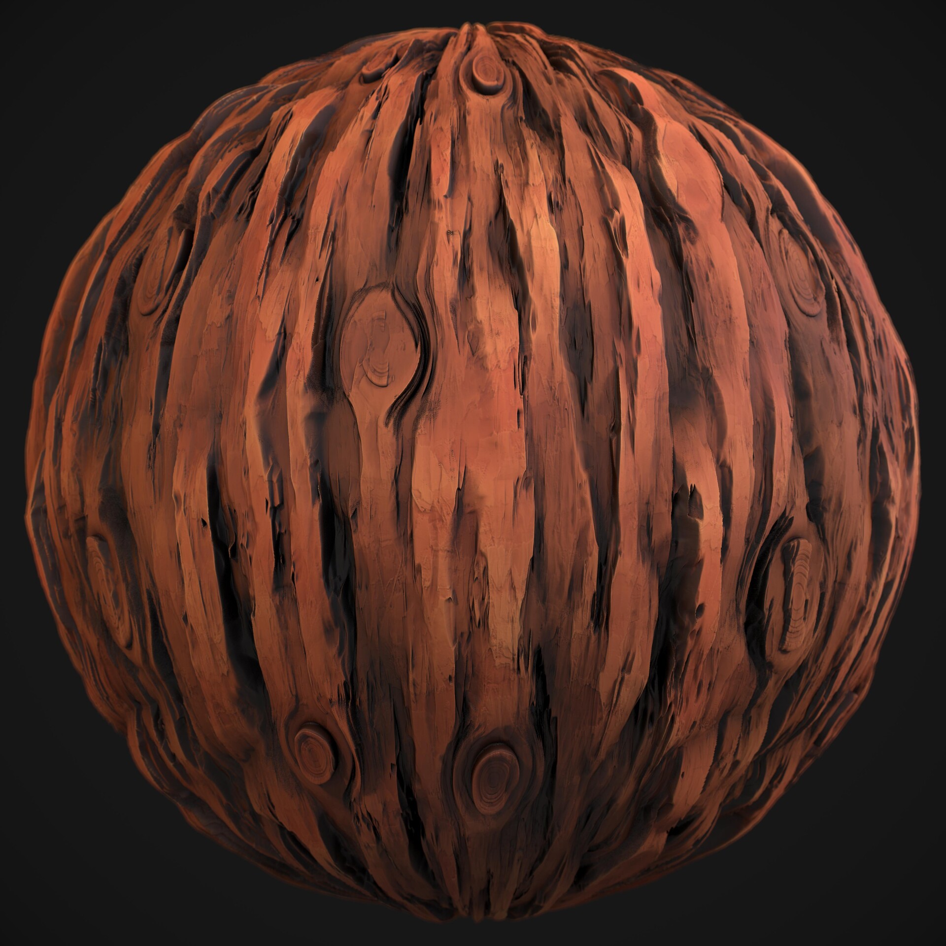 ArtStation - Stylized Painted Bark - Substance Designer