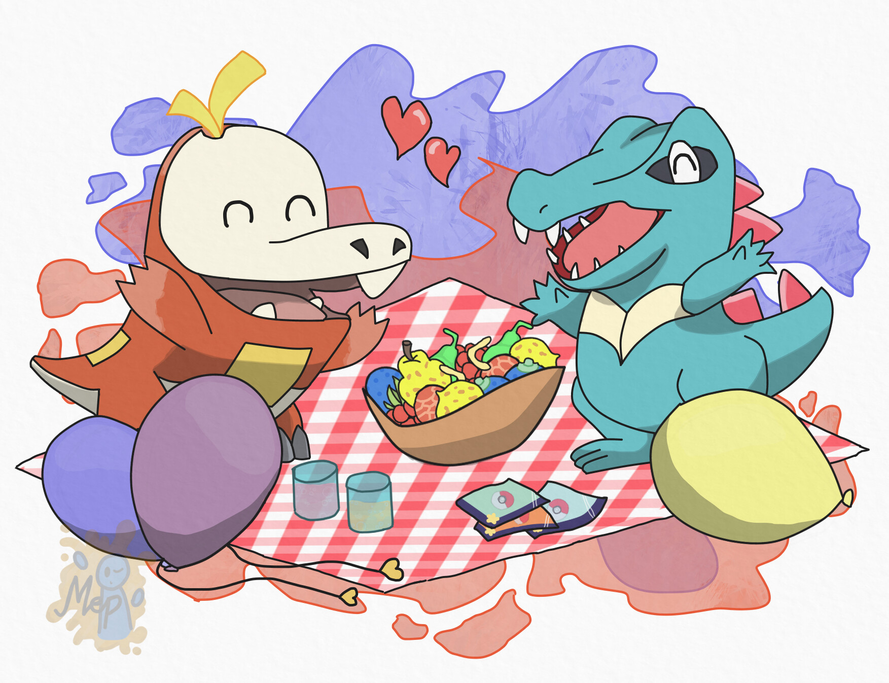 ArtStation - Fuecoco and Totodile