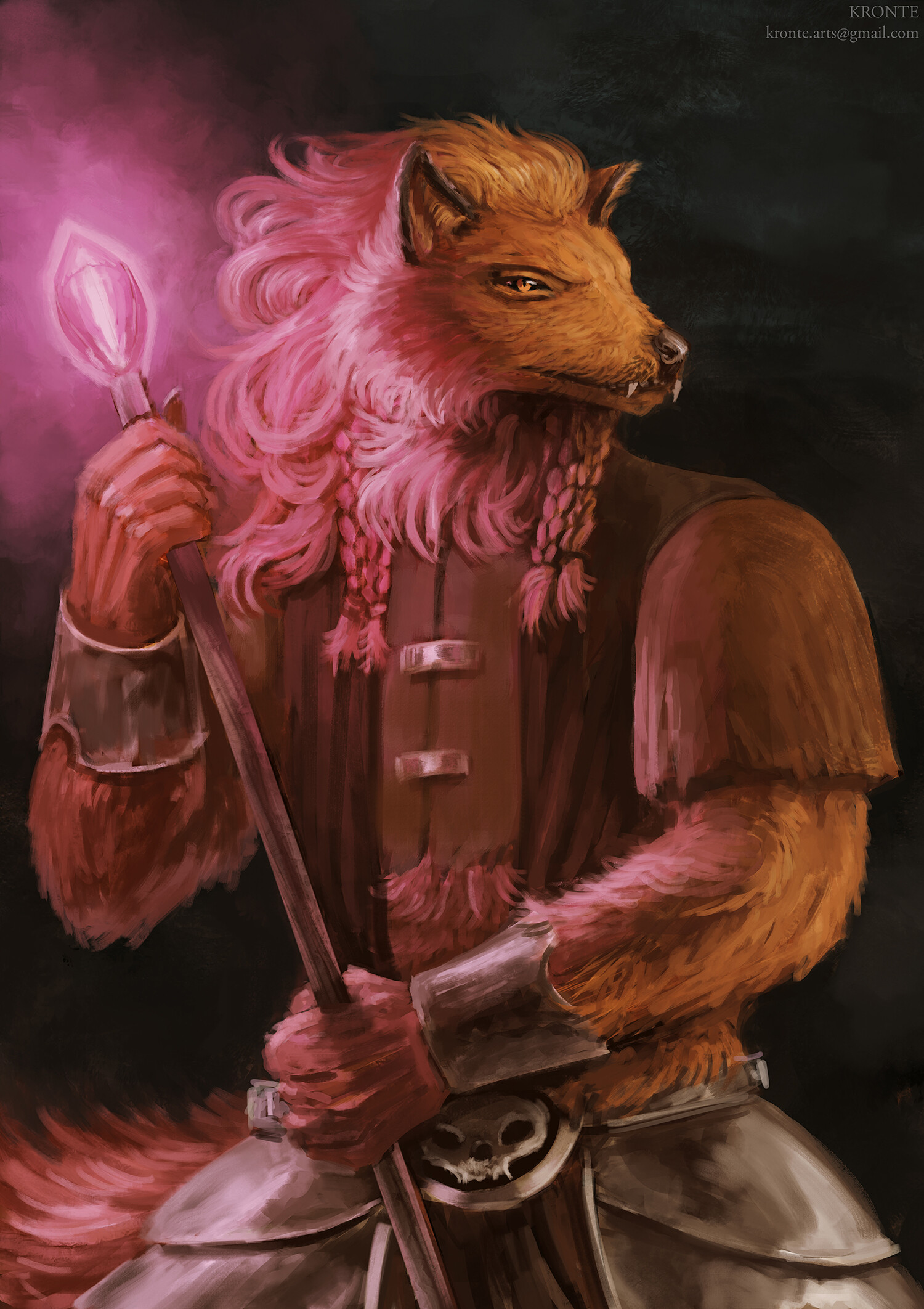 ArtStation - Red Wolf Mage