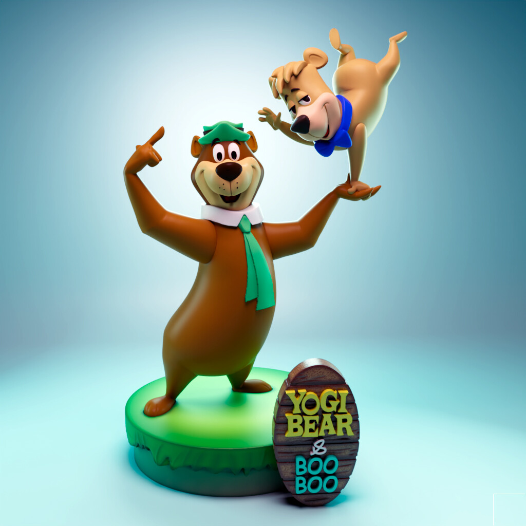 Uel Winner - Yogi Bear and Boo-Boo - For 3d Print