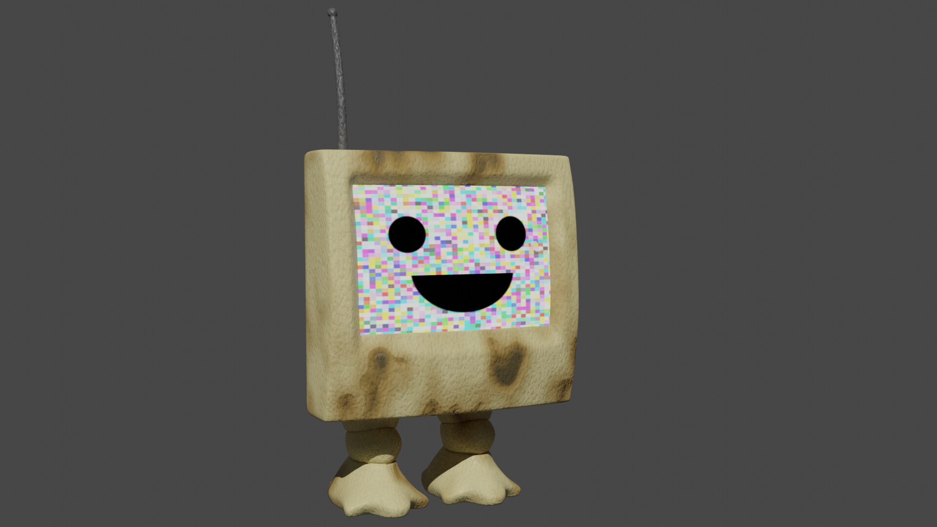 ArtStation - Tv with legs