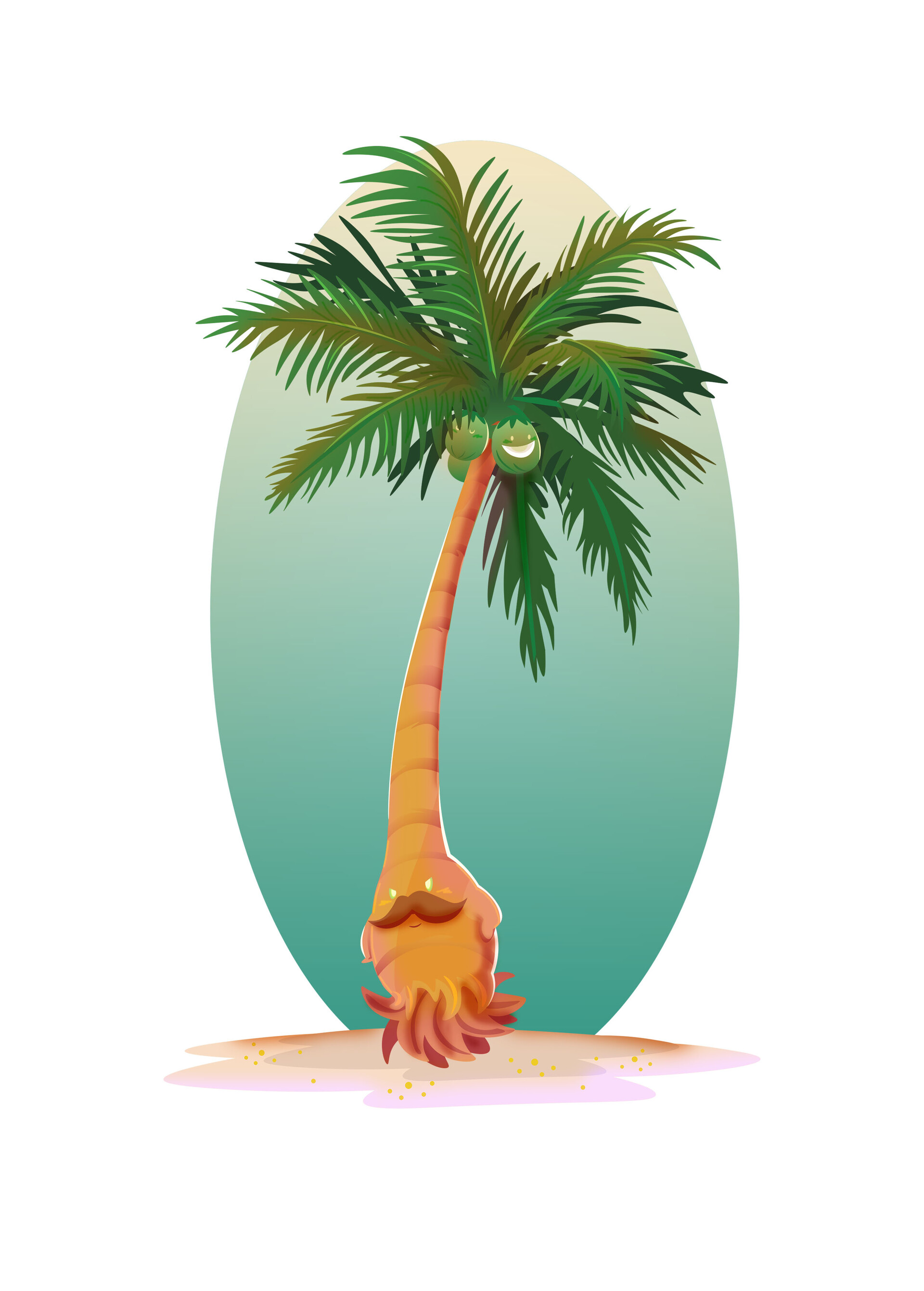 ArtStation - Tropical Walking Tree- Sir Coconut