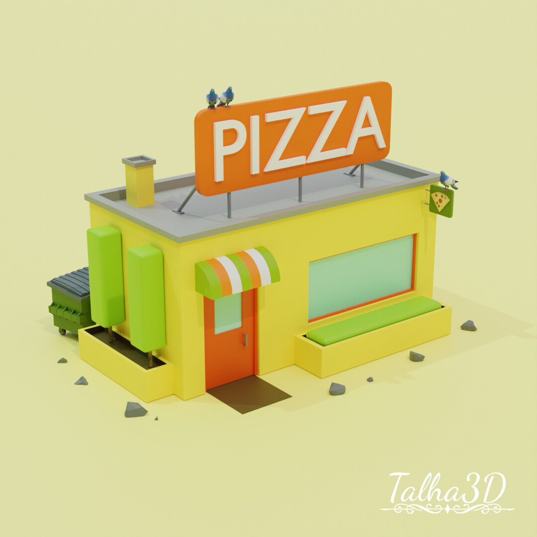 ArtStation - Stylized Pizza House