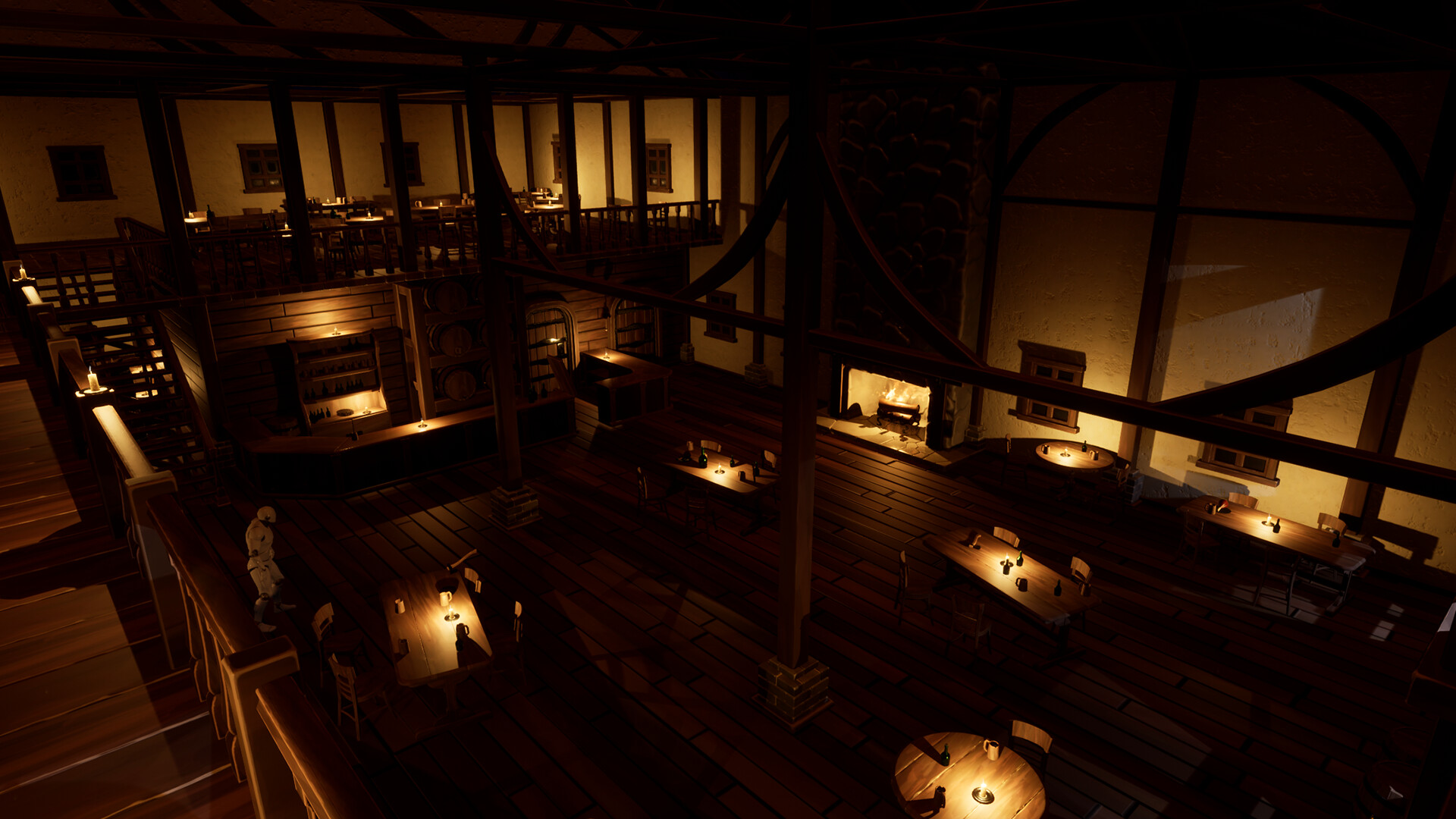 Rhys Hartles - The Hart's Hill - A Fantasy Tavern Environment