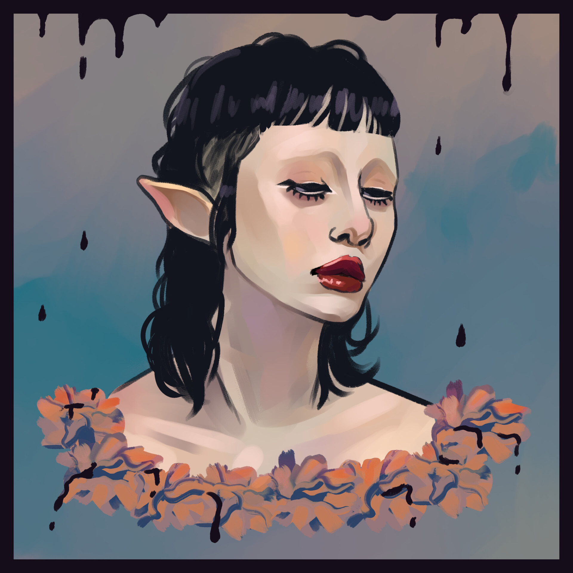 ArtStation - Goth Portrait