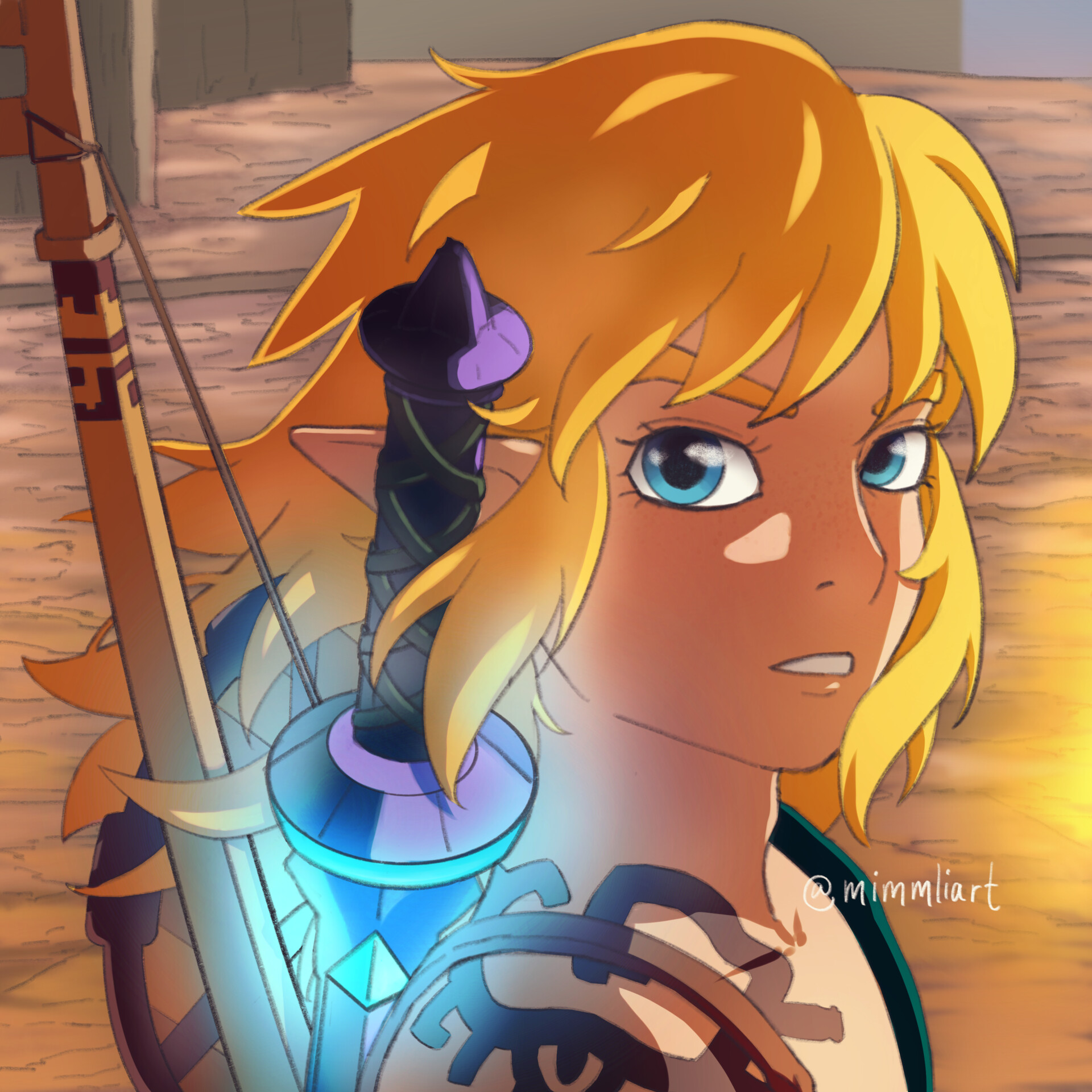 ArtStation - Link and the Master Sword