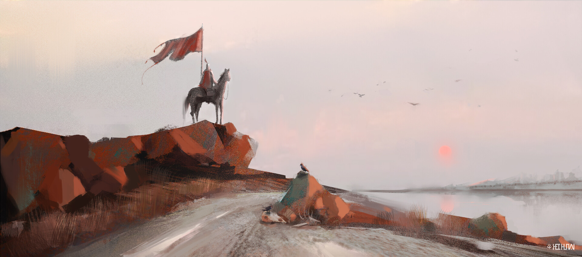 ArtStation - setting sun