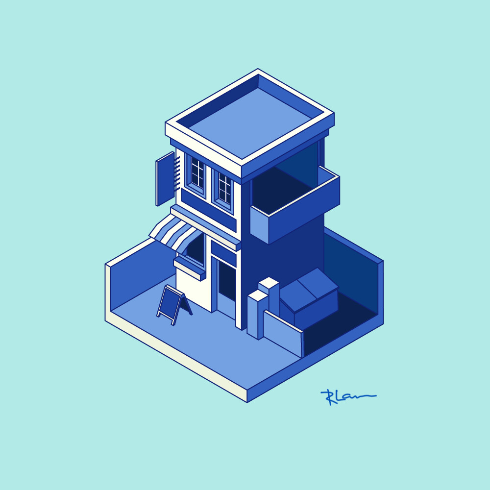 Rosanna Lam - Isometric Building Design Vector (2022)