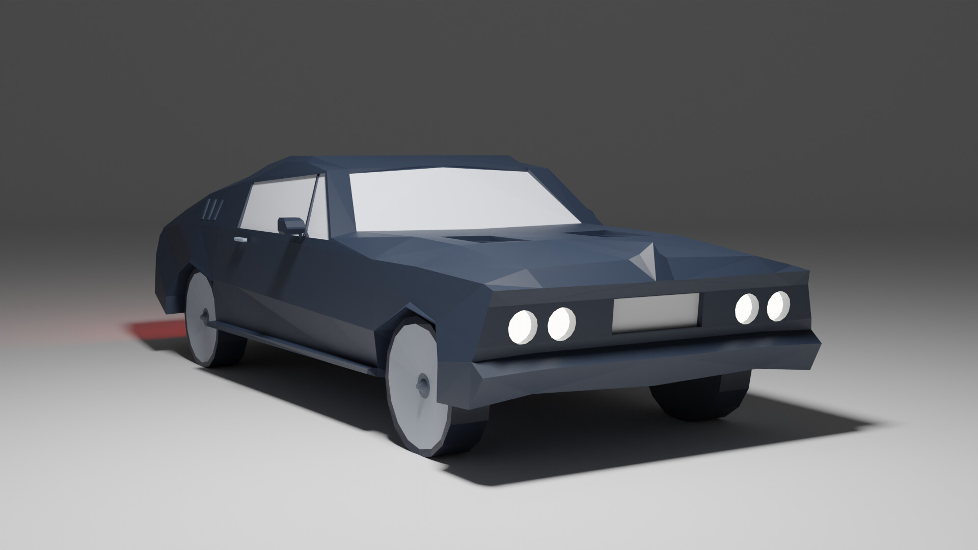 ArtStation - Muscle Car Low Poly
