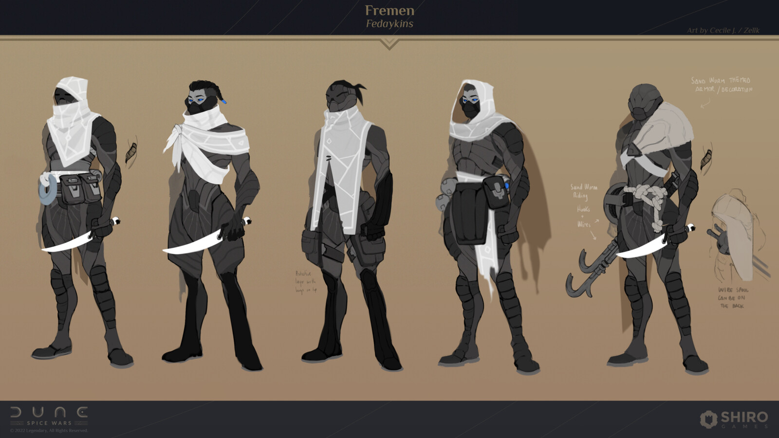 Zellk // Cécile Jaubert - DUNE : Spice Wars - Fremen