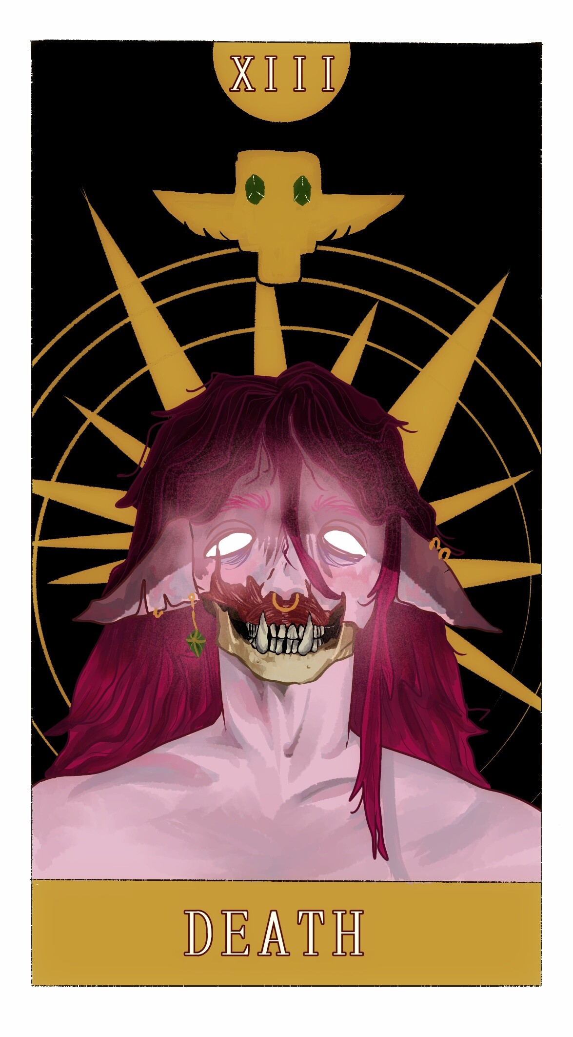 ArtStation - Death (technoblade inspired tarot deck)