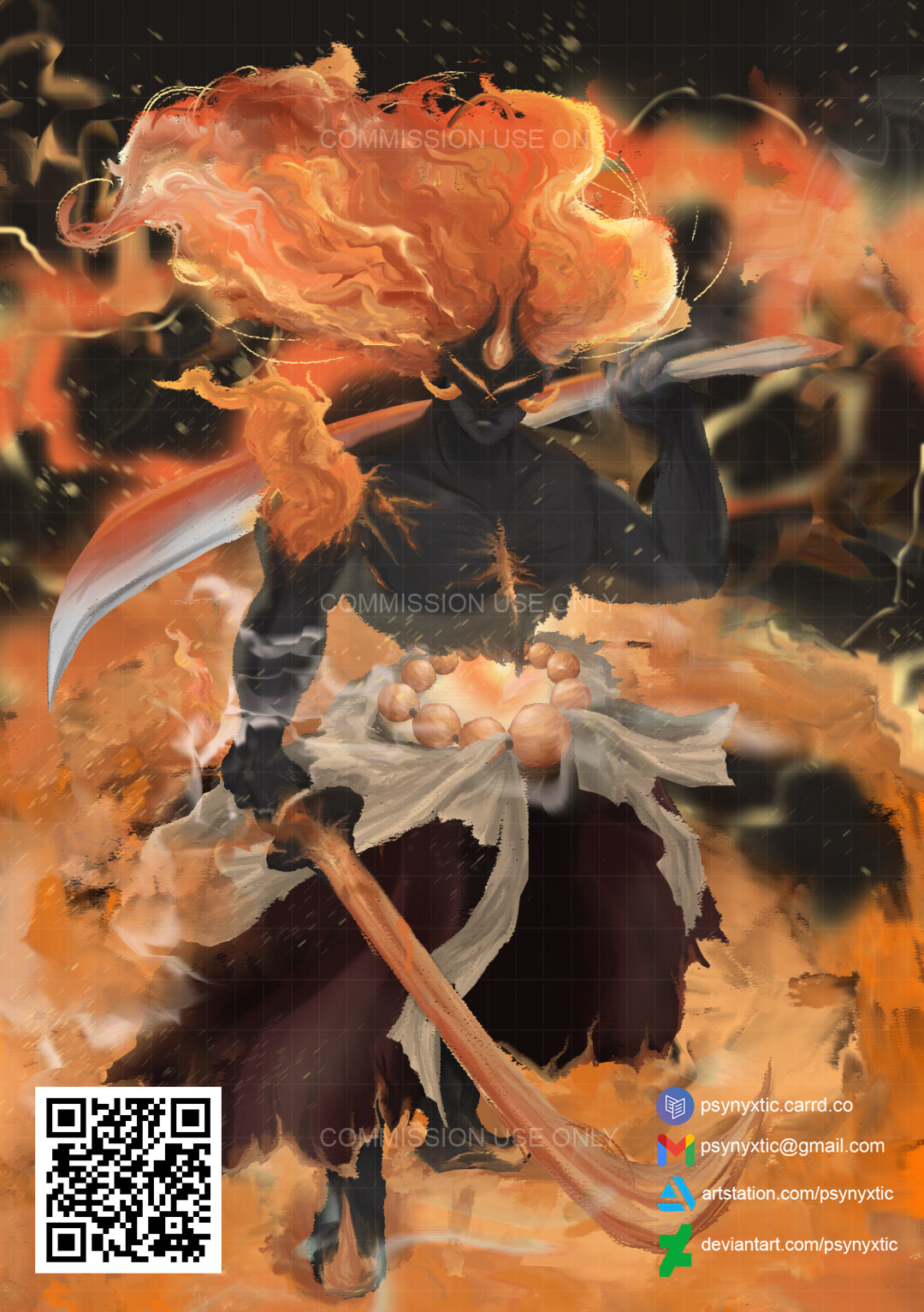 ArtStation - Fire Samurai (Client Character for Personal Project)