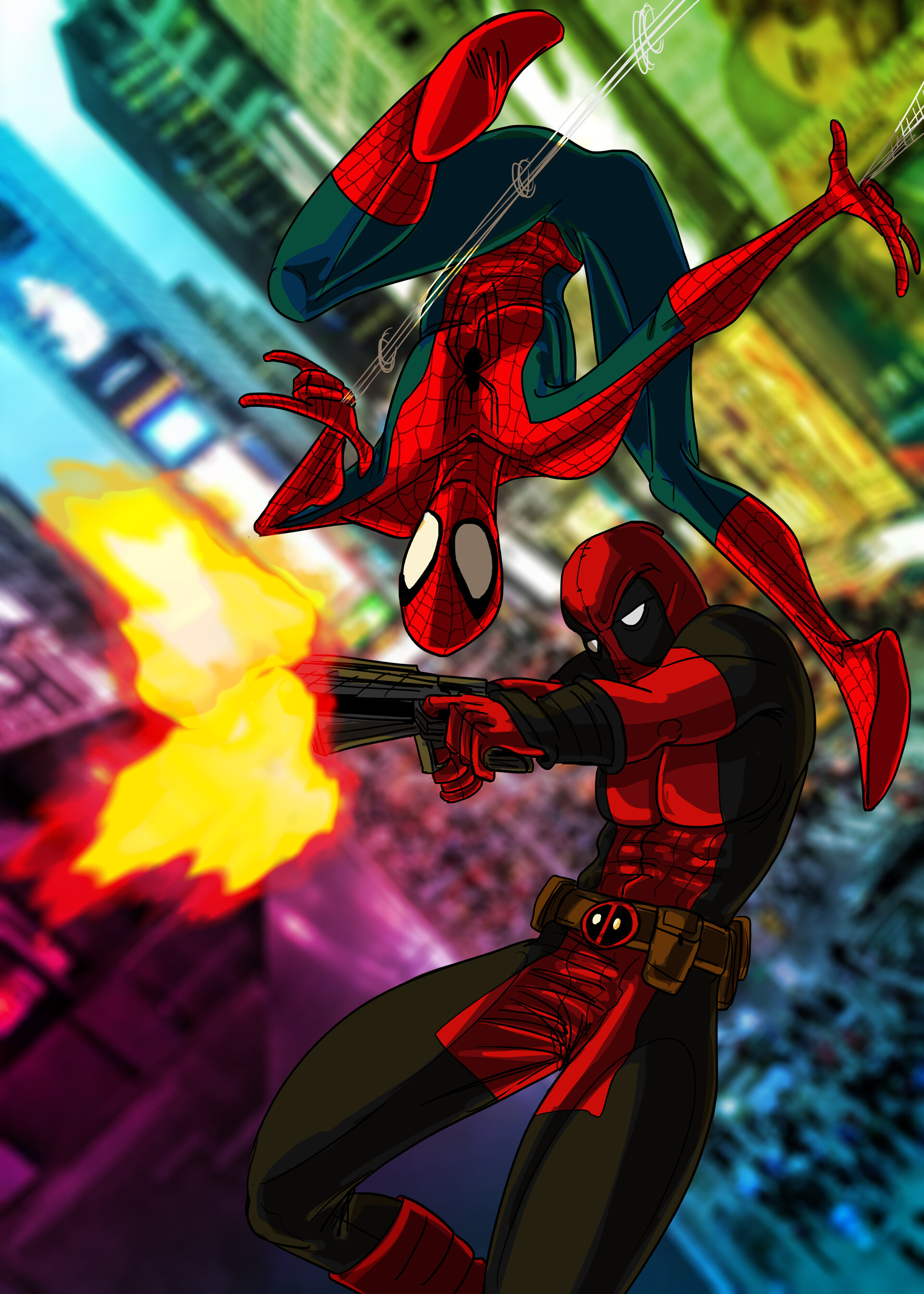 spideypool wallpaper