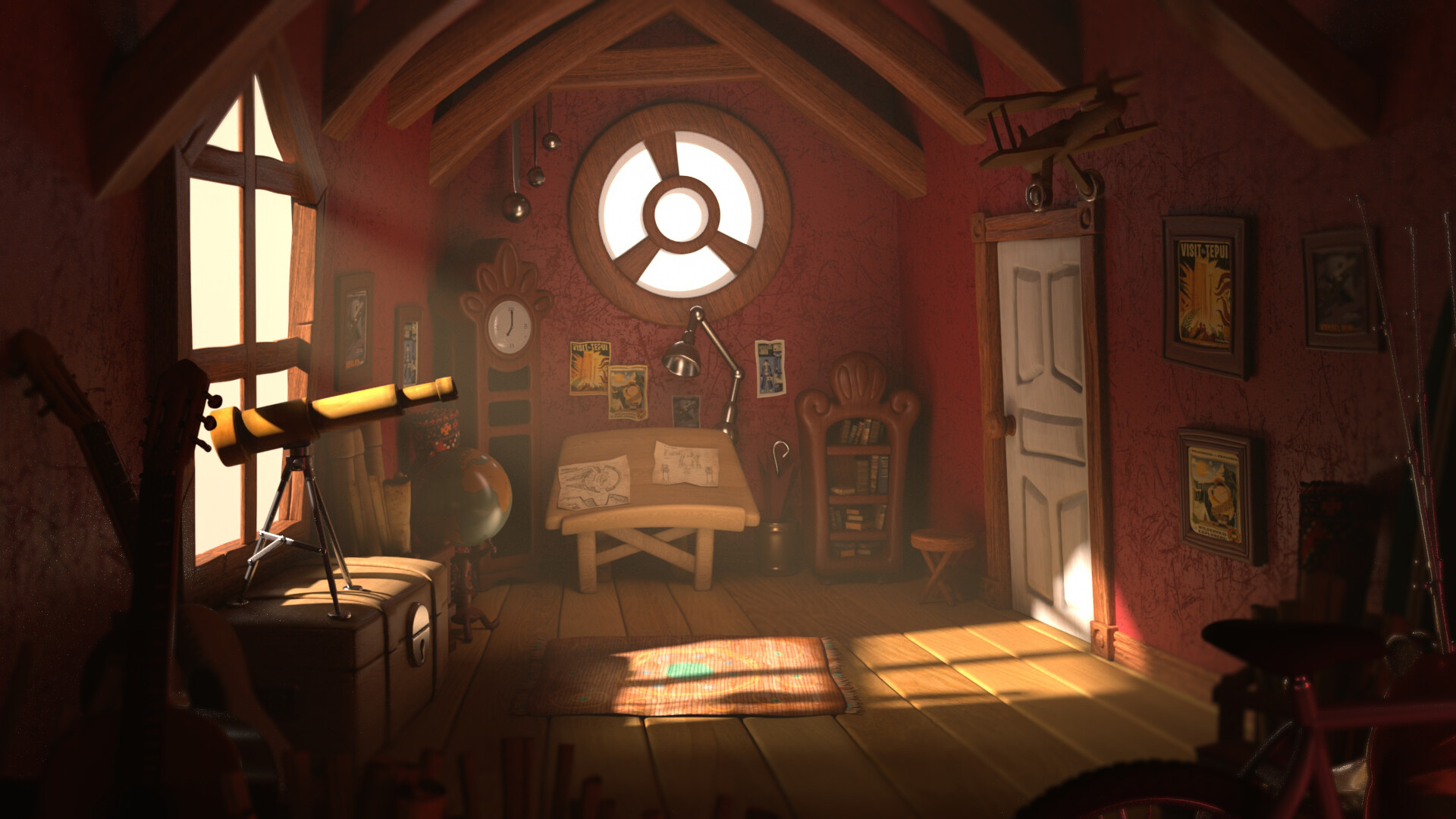 ArtStation - THE ATTIC ROOM