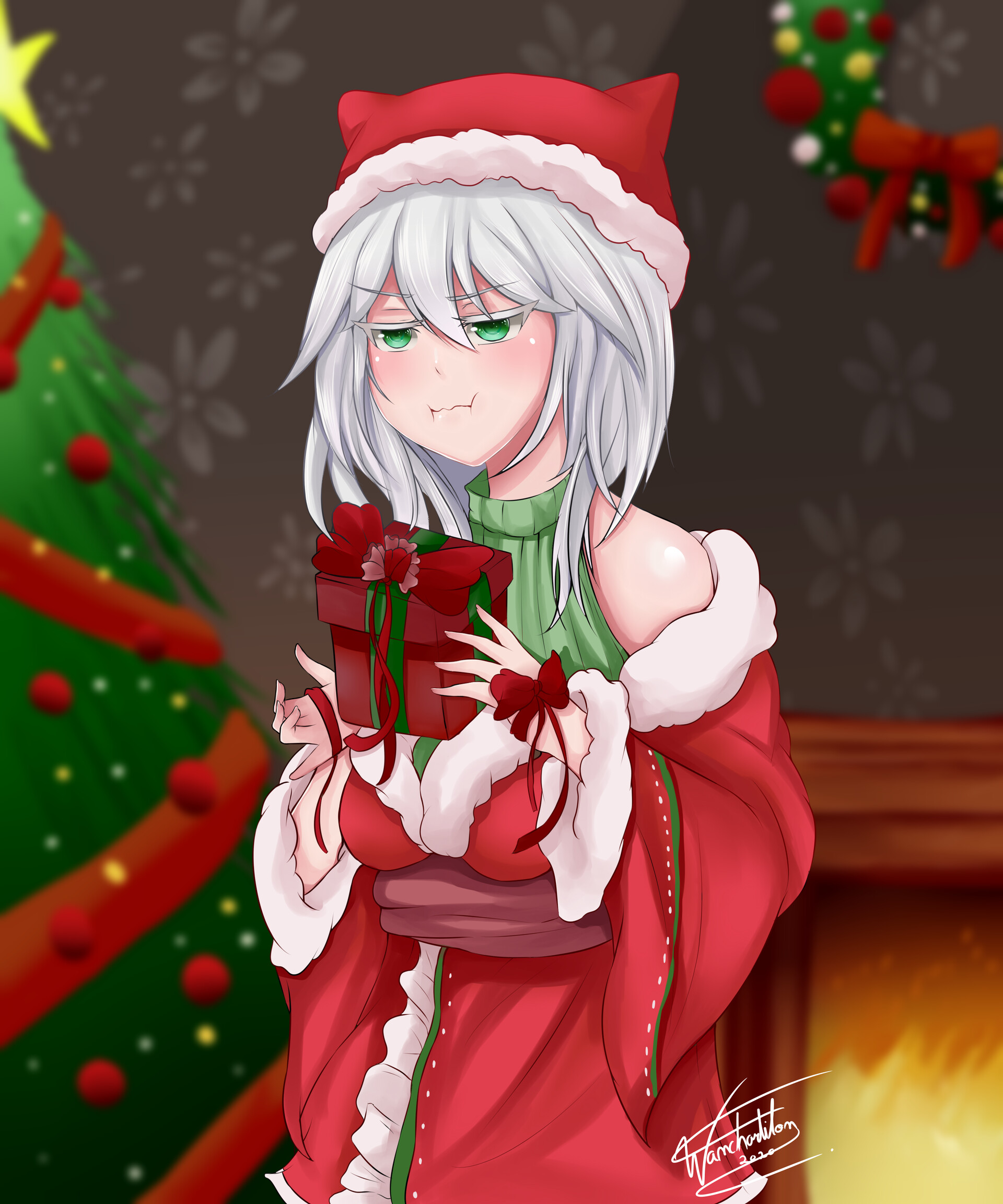 ArtStation - OC Christmas girl (2020)