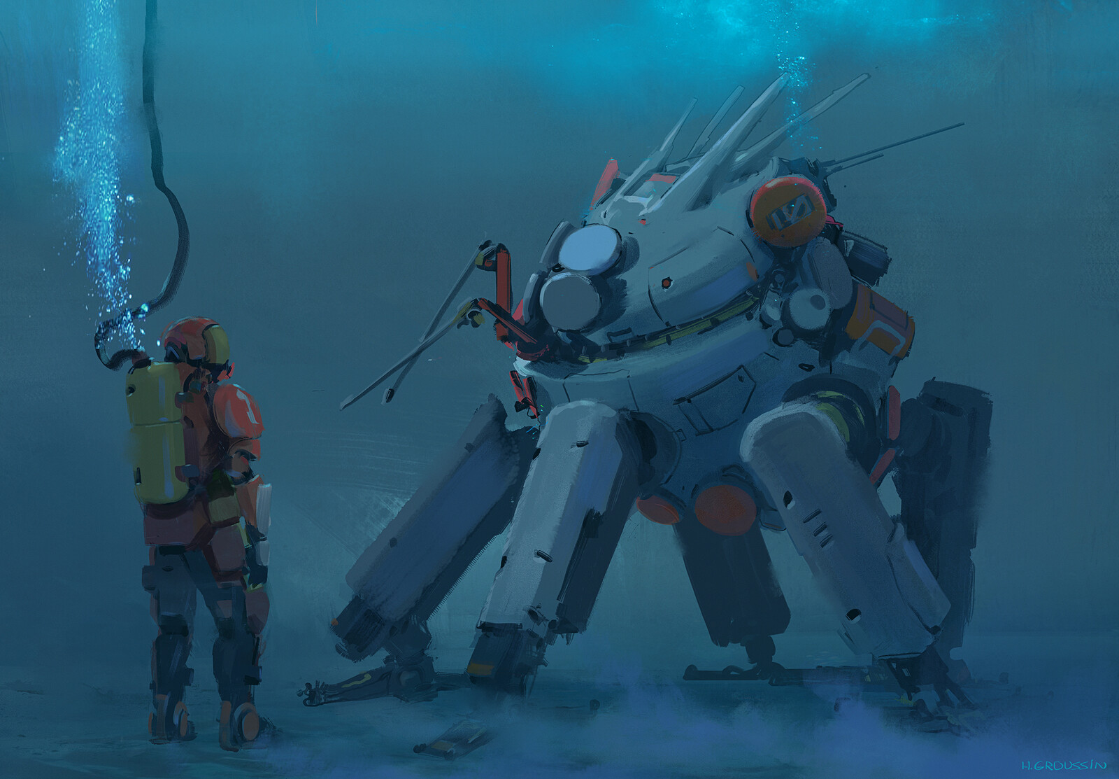 Herve Groussin aka Nuro - underwater robot Explora