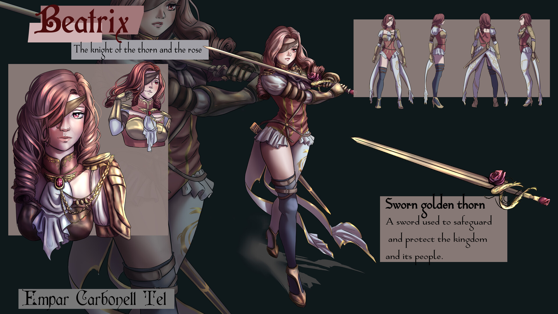 Beatrix Ff9 Official Art