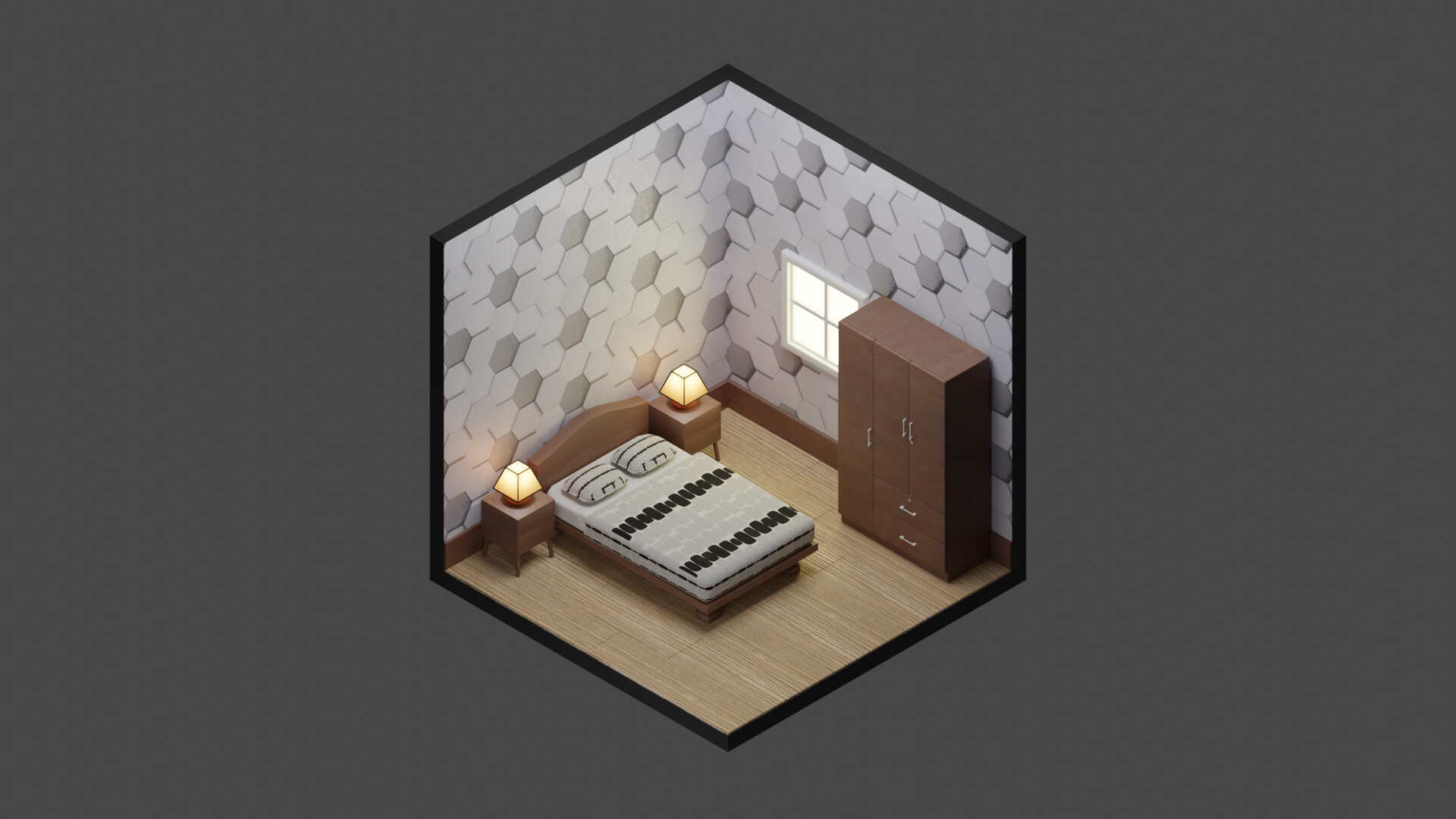 ArtStation - Isometric Bedroom