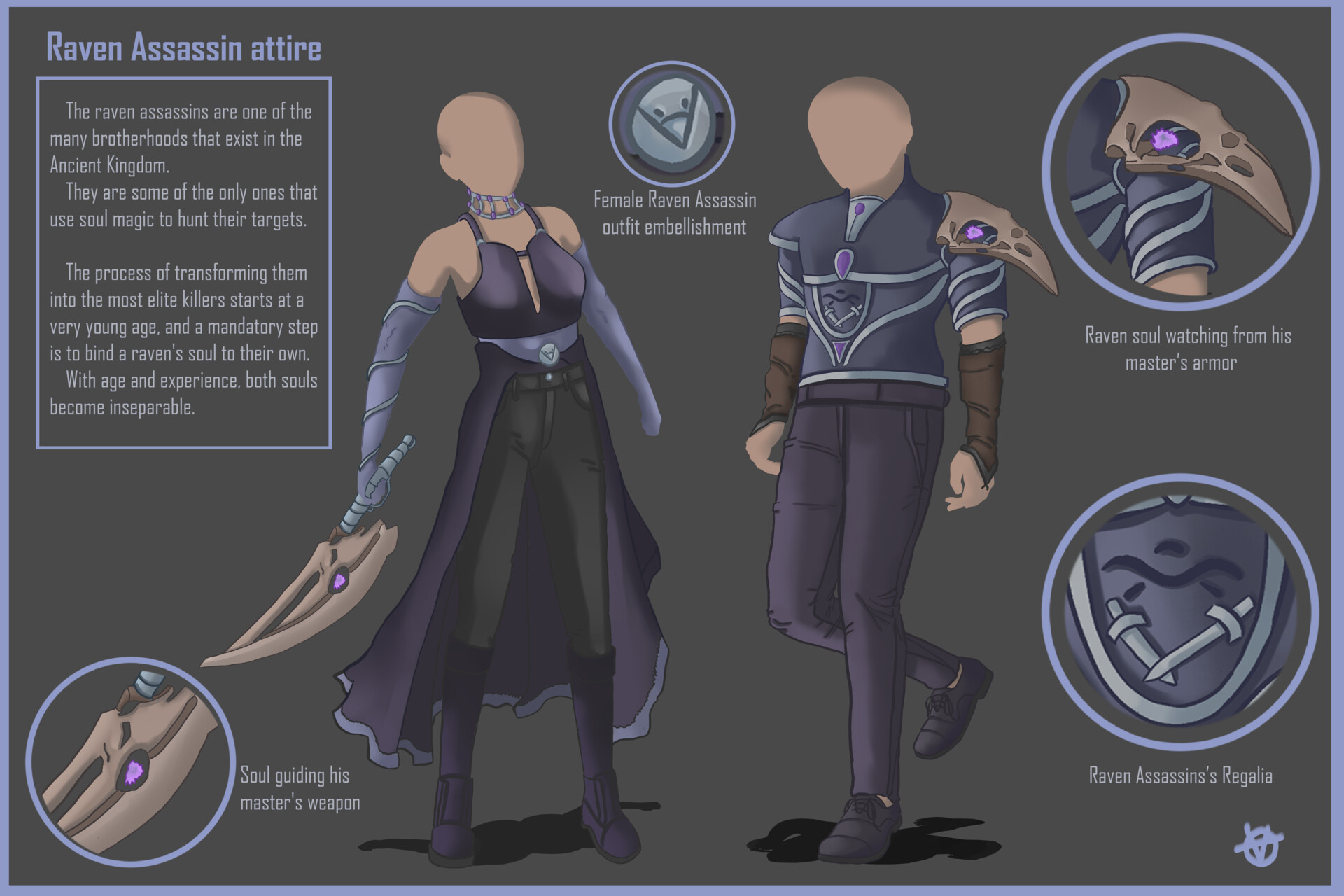 ArtStation - Raven Assassin attire