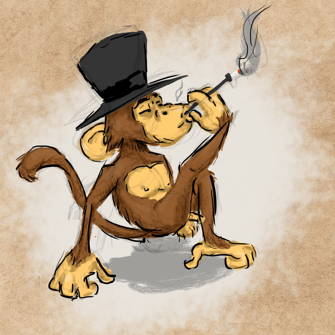 ArtStation - Smoking Monkey