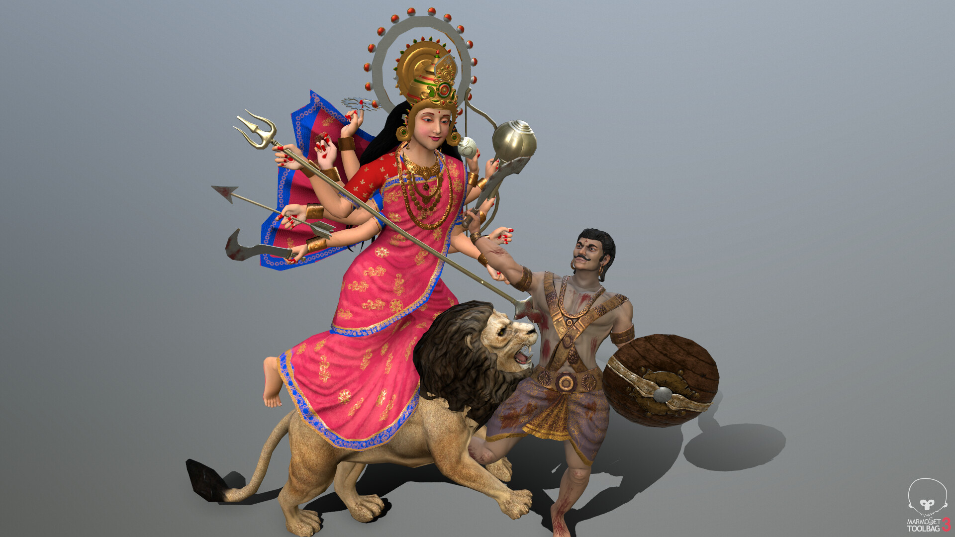 ArtStation - Devi Durga PBR Model