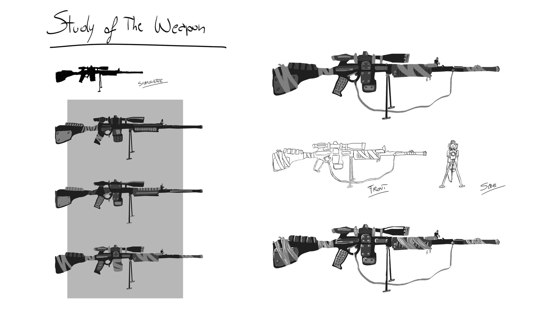 Davide Spina - Post-Apocalyptic Sniper Rifle