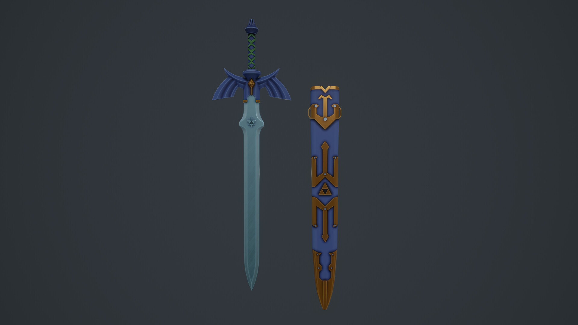 ArtStation - Stylized Master Sword + 3D print version