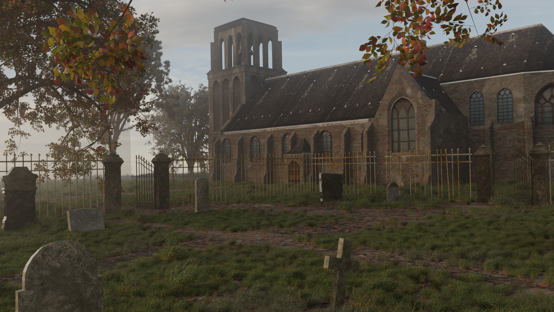 ArtStation - Medieval Church in 3d Blender