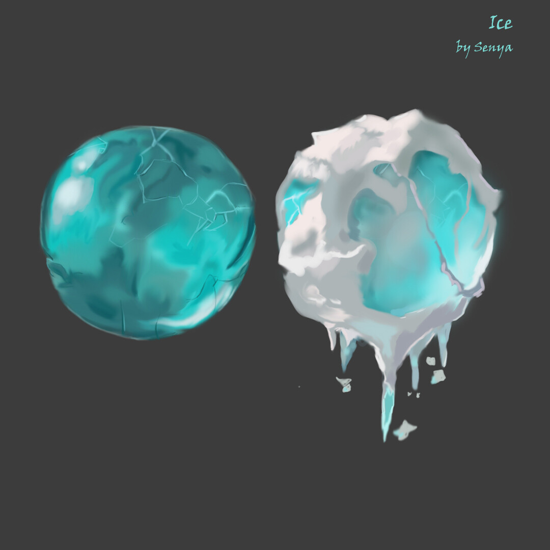 ArtStation - Ice Material Textures 2D Artwork