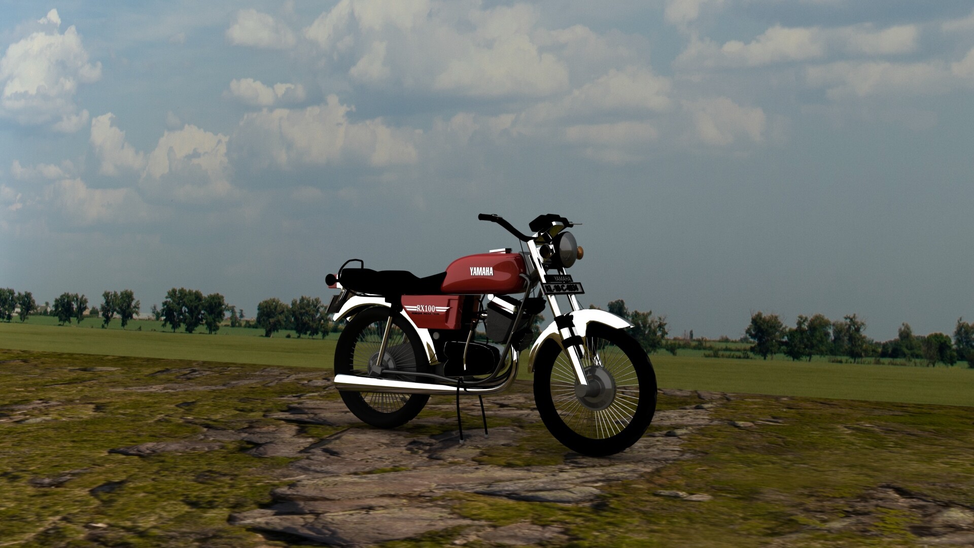 ArtStation - Yamaha Rx100 3D model