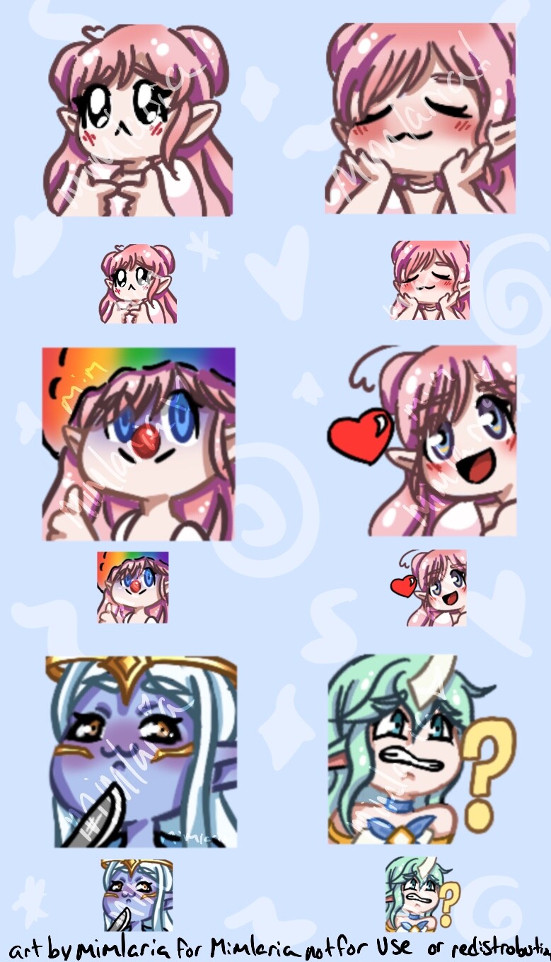 ArtStation - Twitch Emote Examples