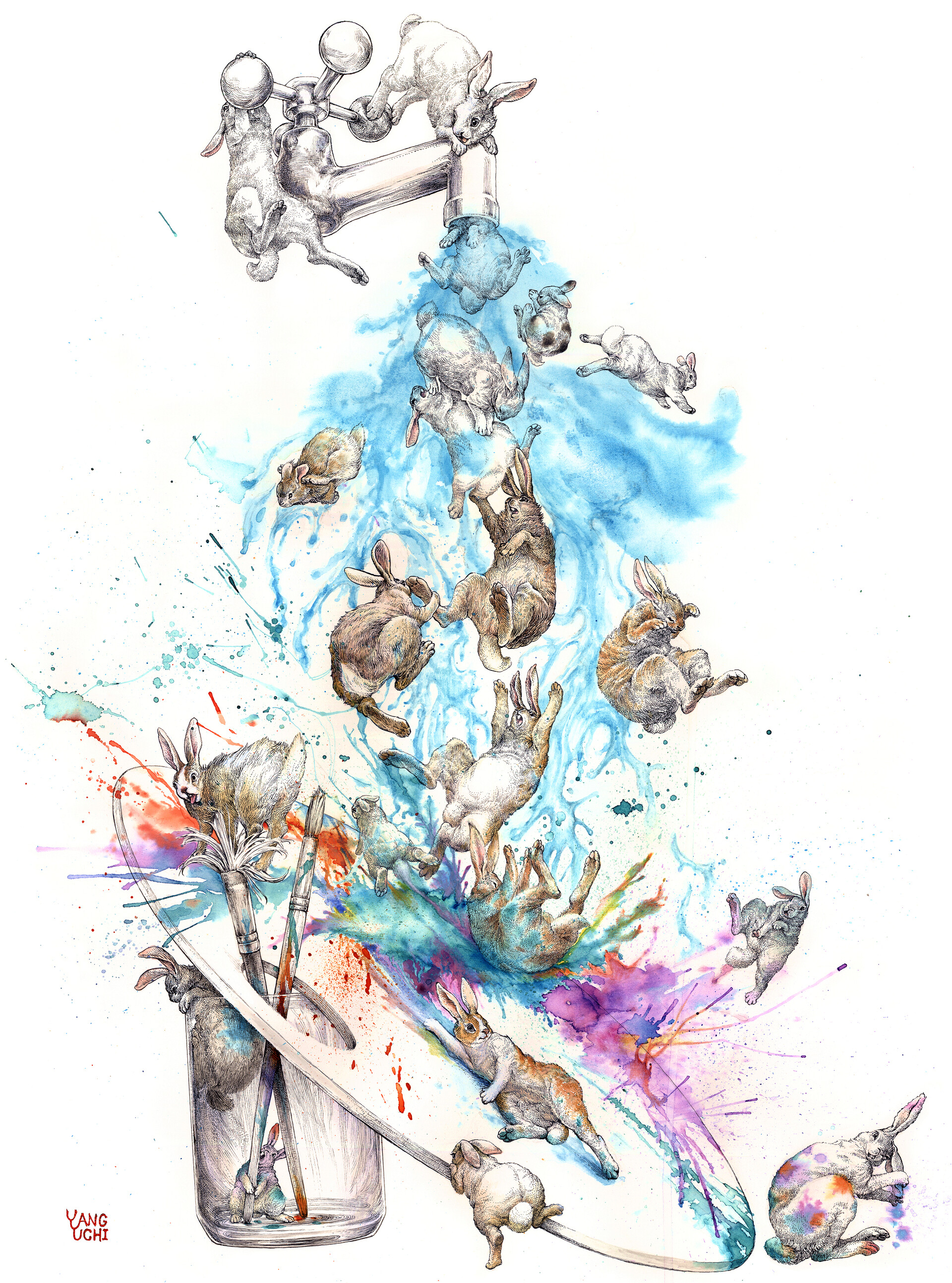 ArtStation - bunny liquid