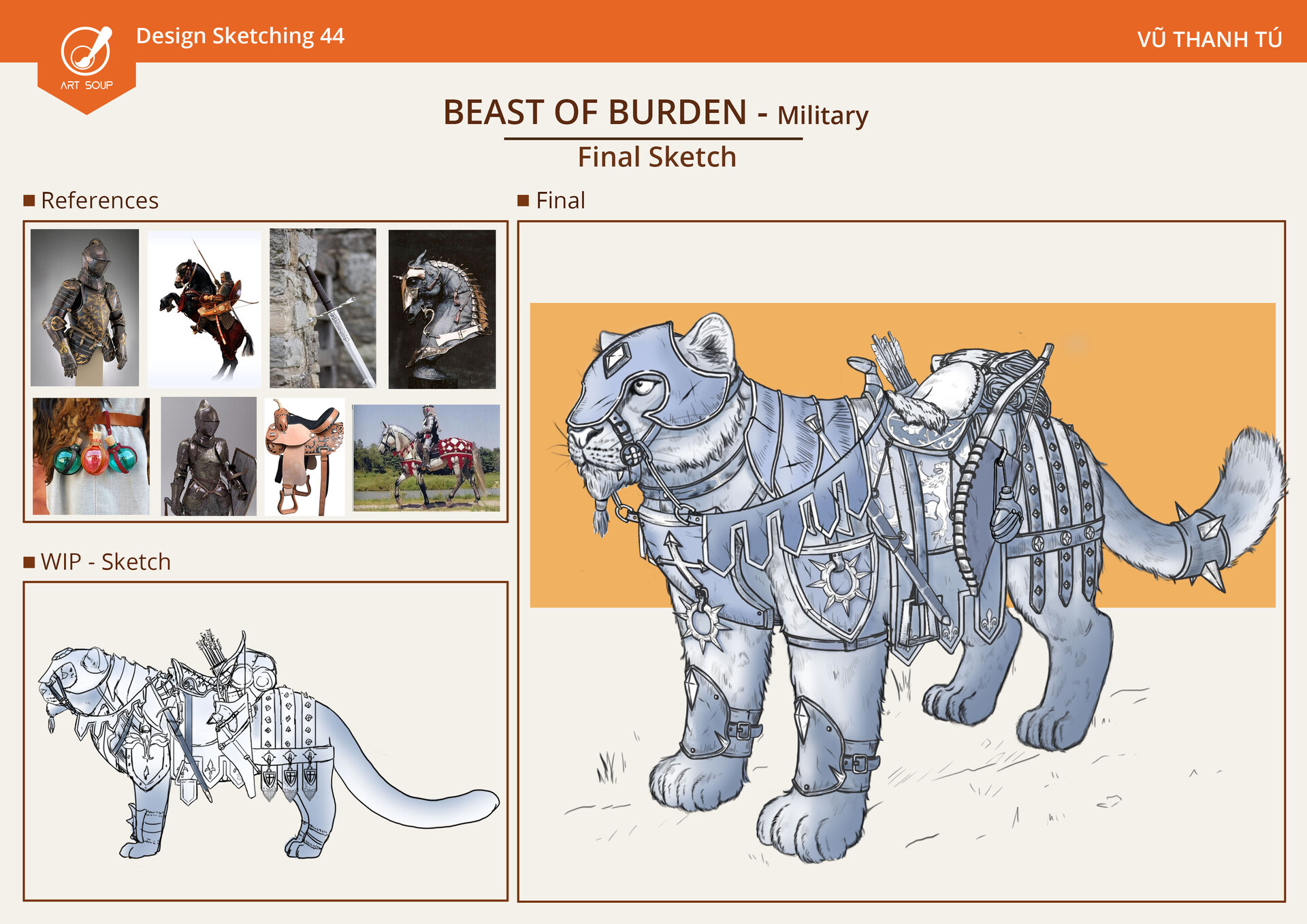 ArtStation - Beast of burden drawing