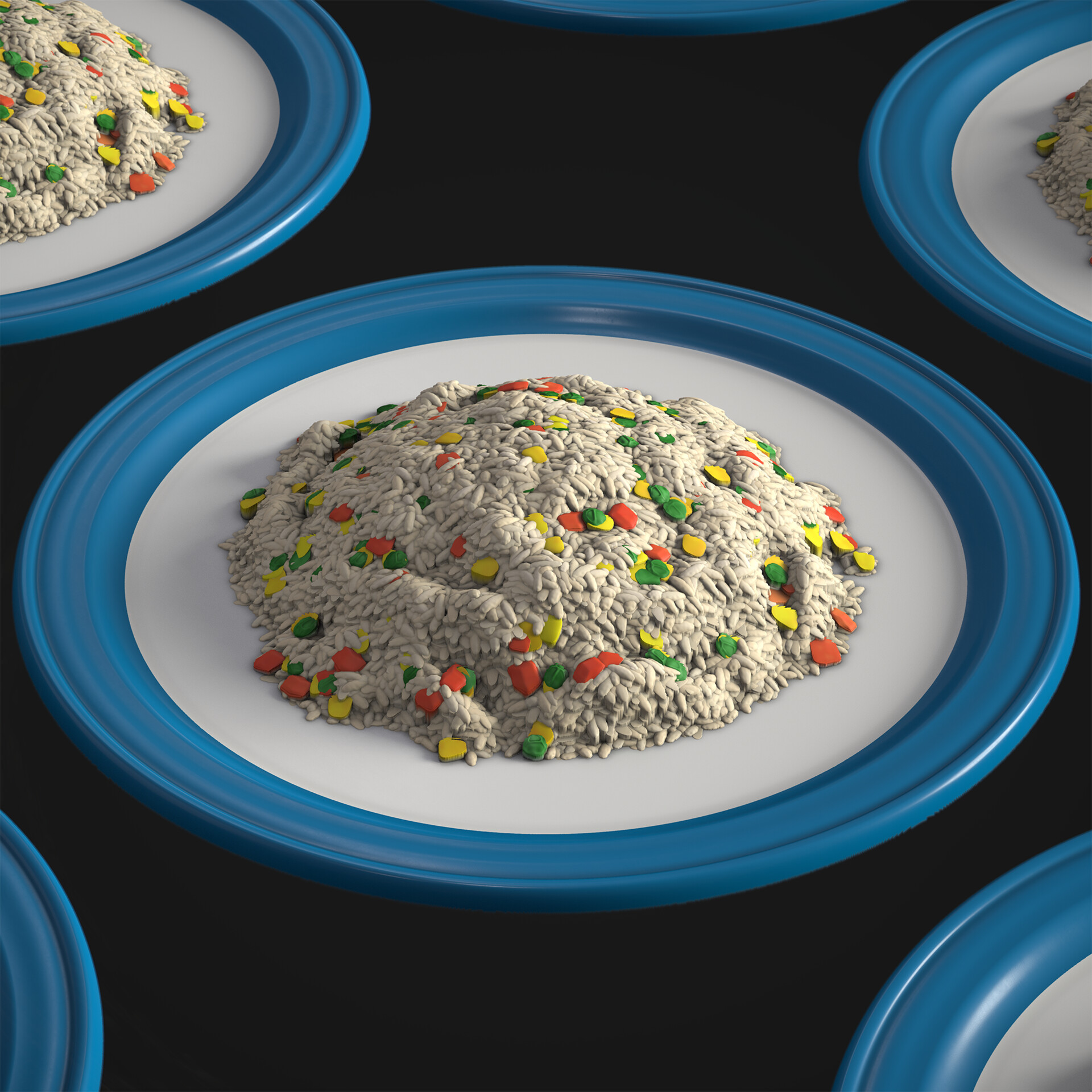 ArtStation - Procedural Material - Fried rice