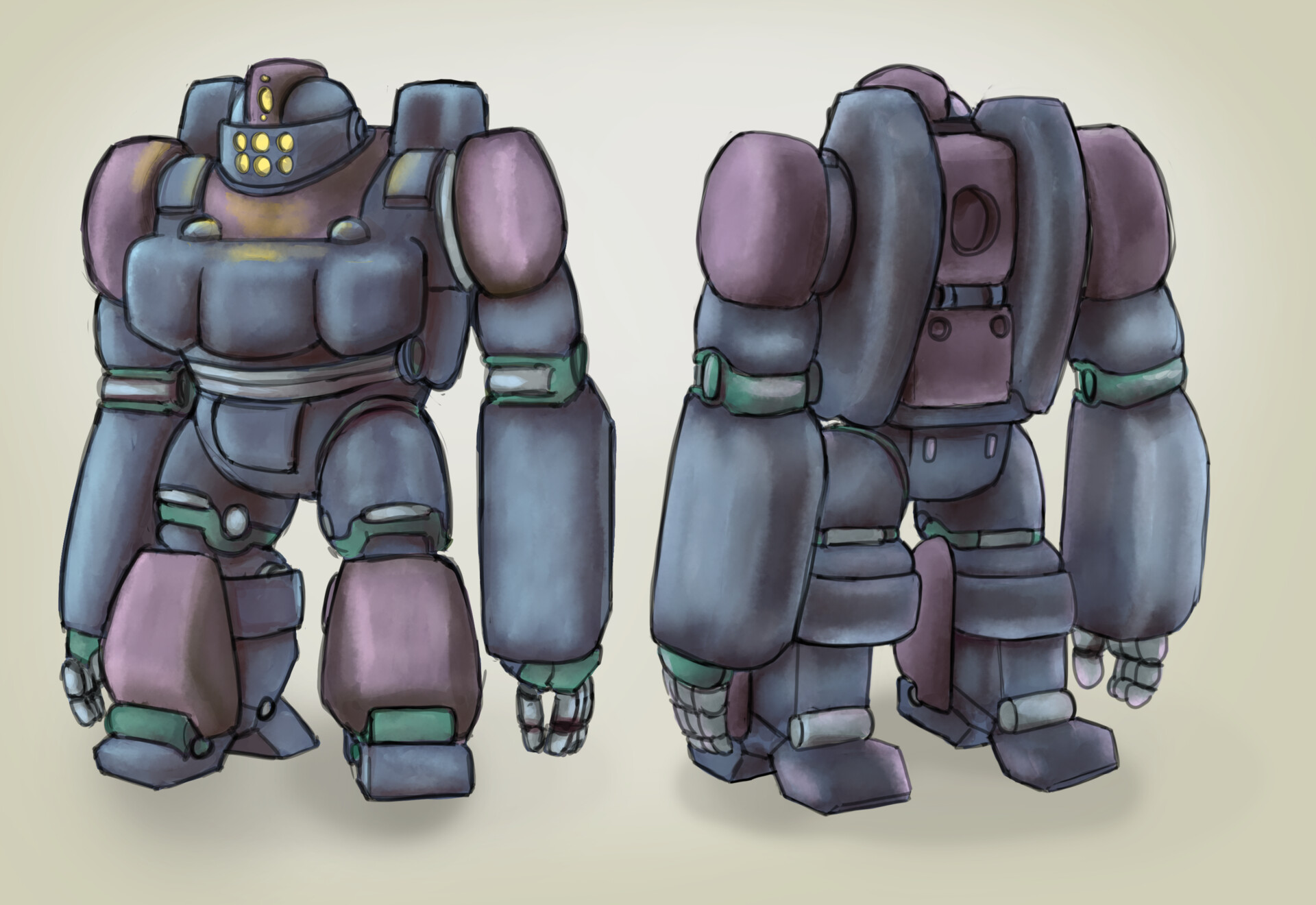 ArtStation - Amphibious assault mecha