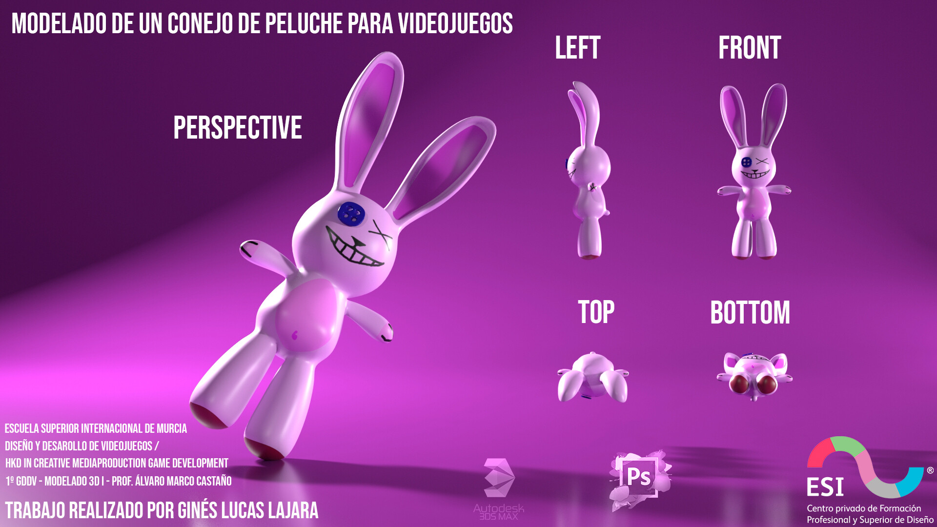 ArtStation - Conejo de peluche para videojuegos