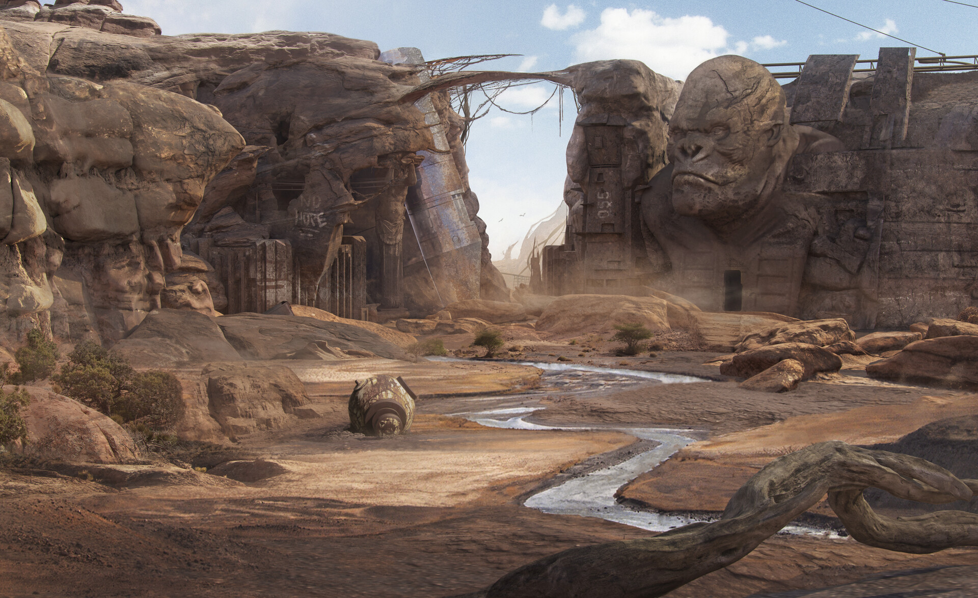 ArtStation - - Ancient Temple Apes