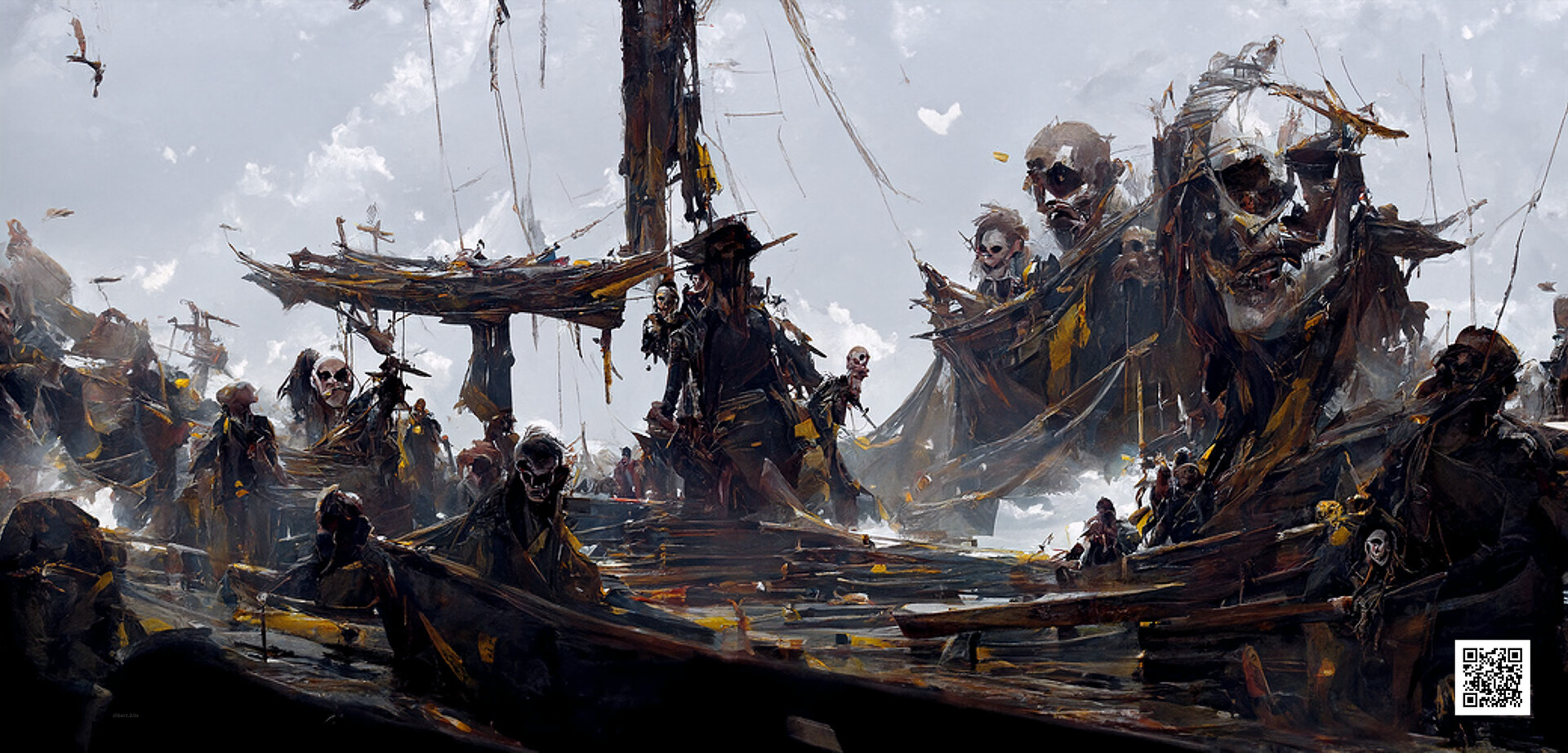 ArtStation - Pirate Souls on Decks of Undead Wooden Pirate Ships