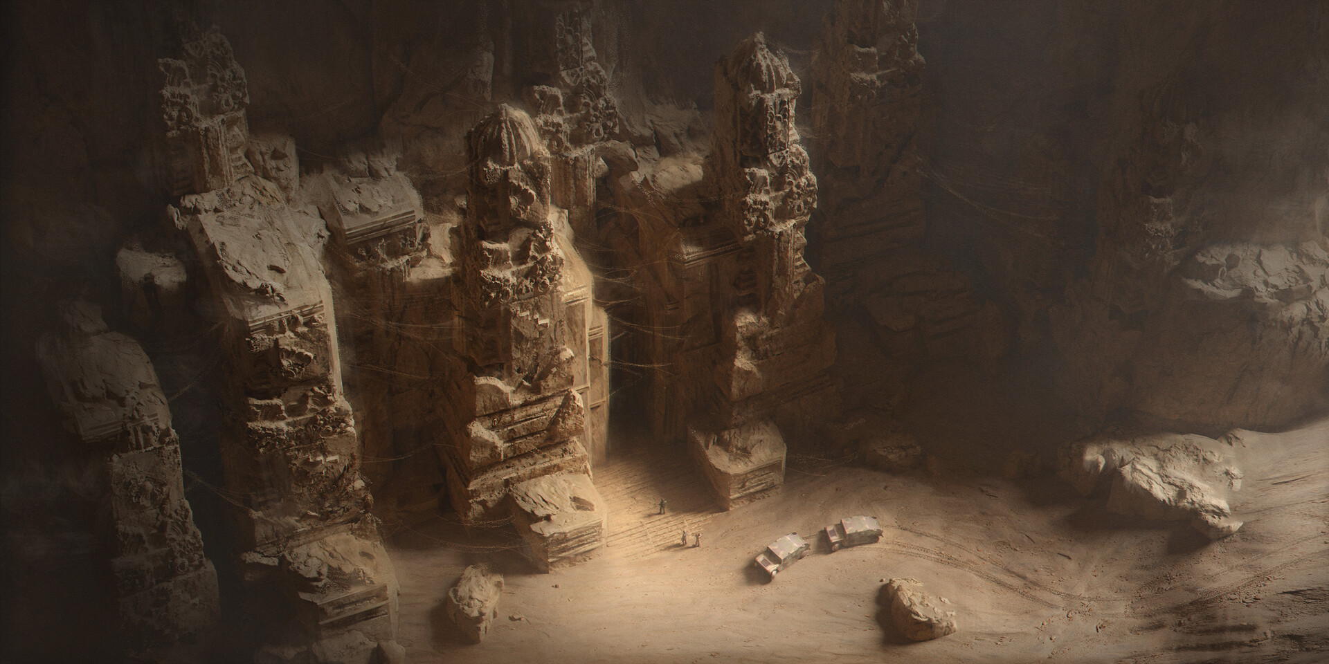 ArtStation - Desert Temple - Approach