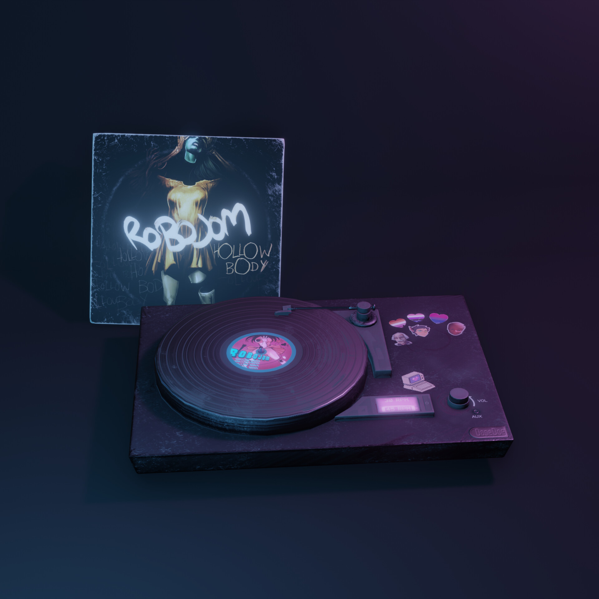 ArtStation - Record Player & Disc