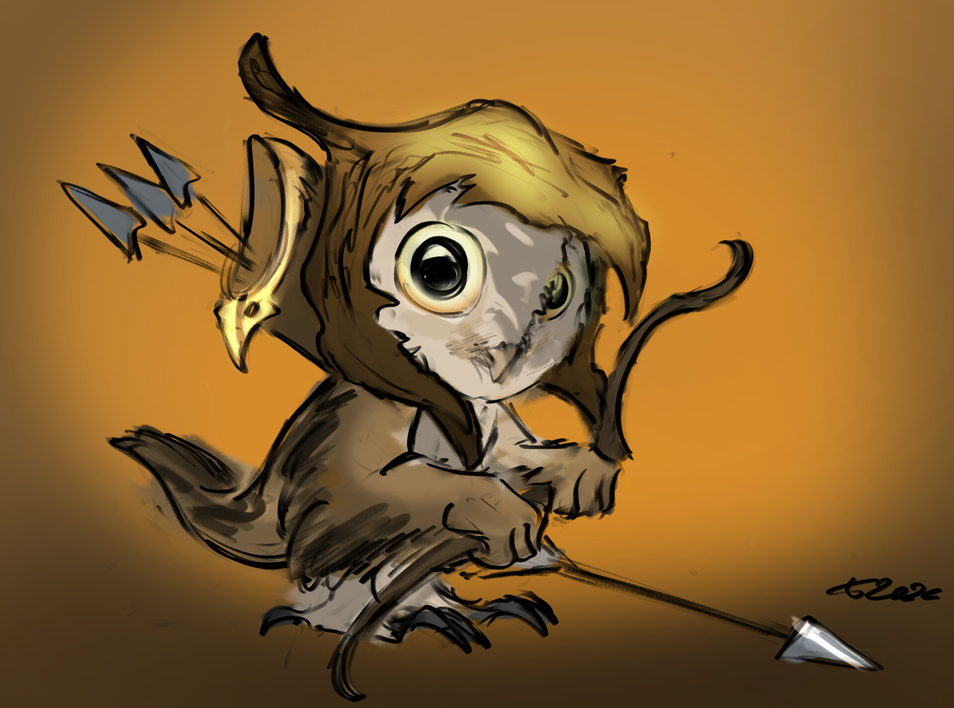 ArtStation - Owl archer