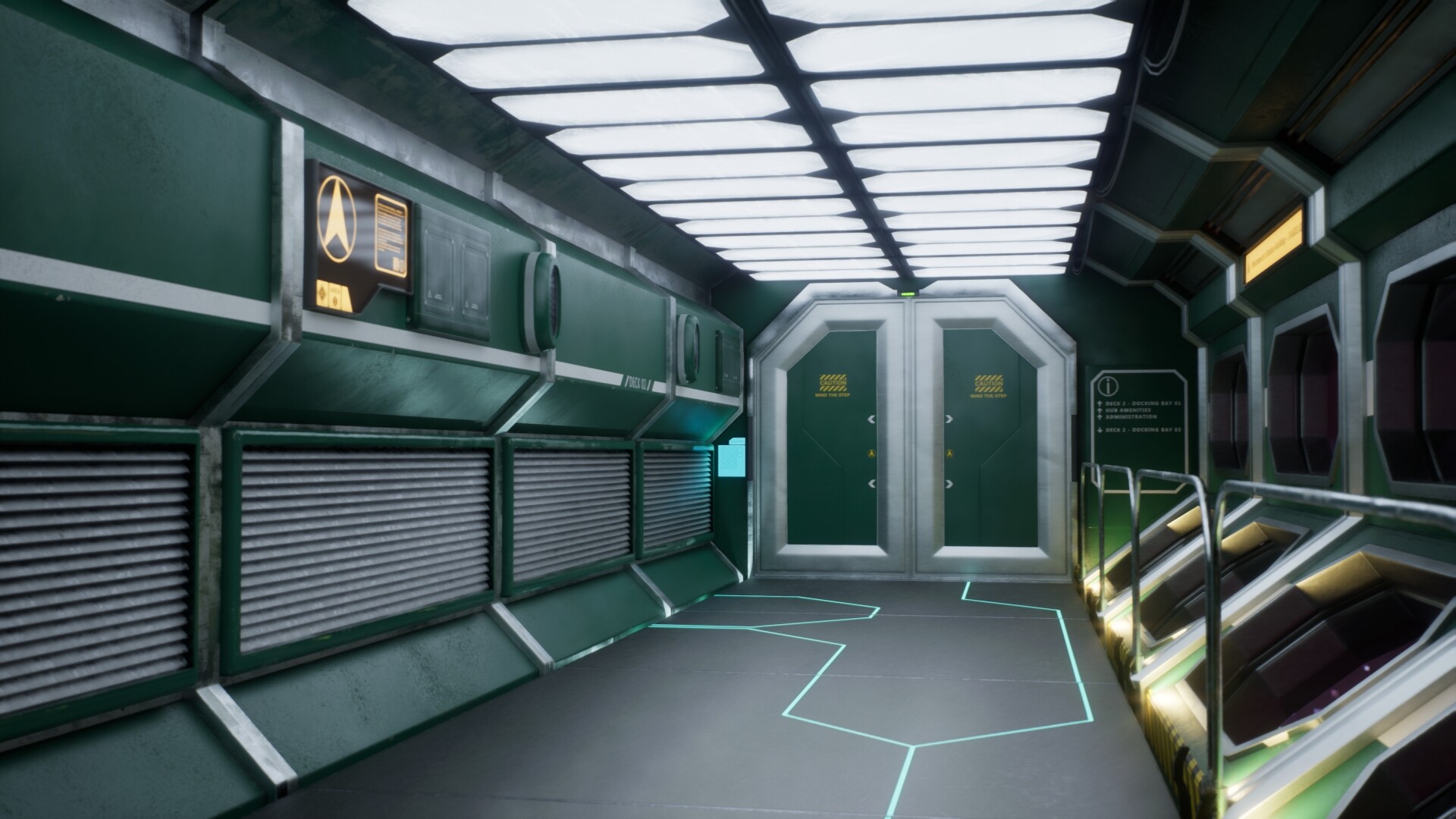ArtStation - UE5 Sci Fi Hall (Playable Executable)