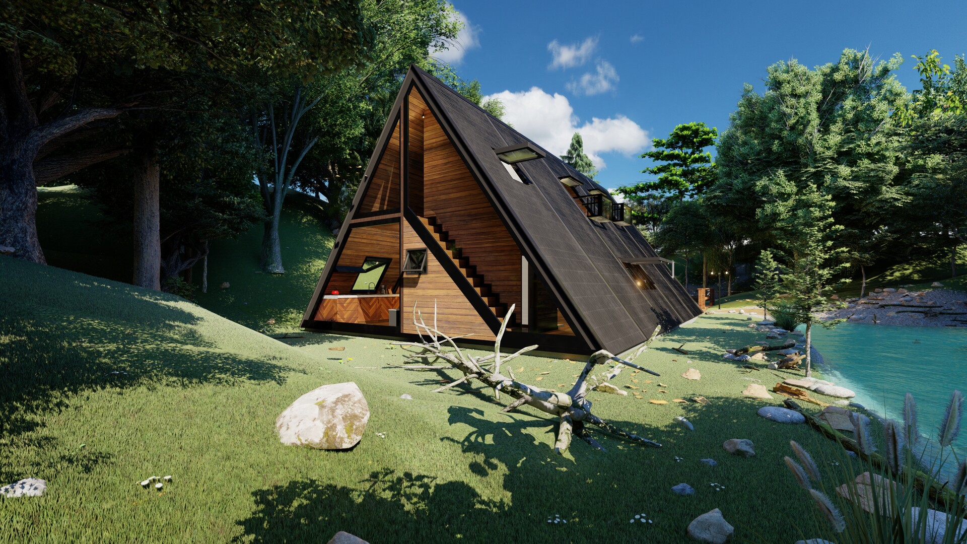 ArtStation - Triangle Cabin
