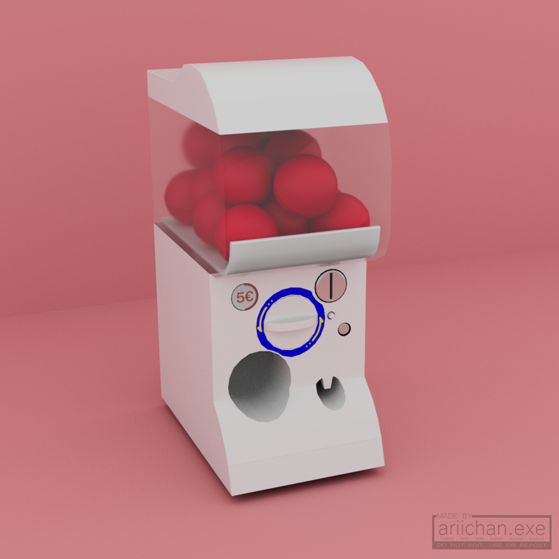 ArtStation - Gachapon Animation Project Model