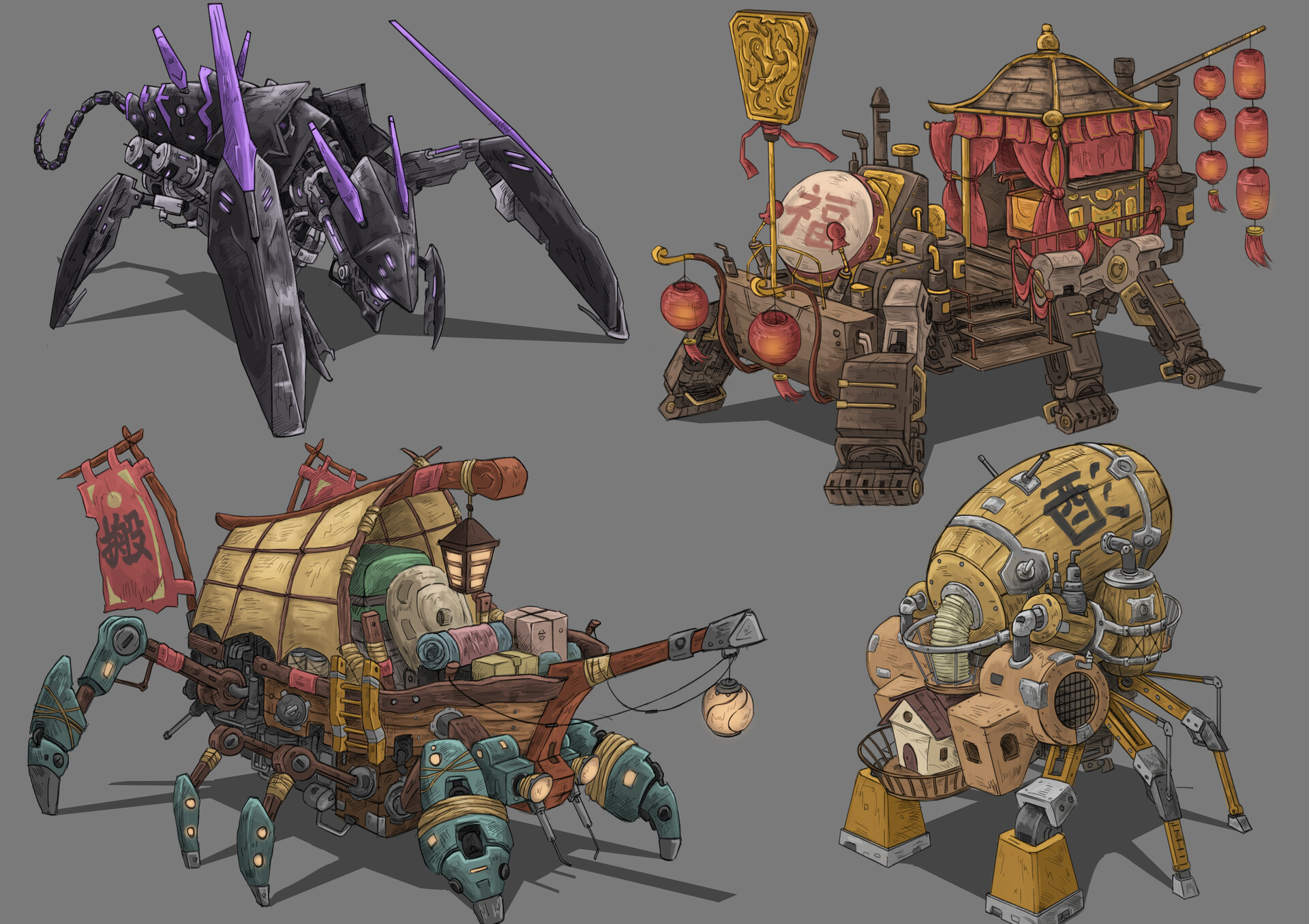 ArtStation - mecha concept design