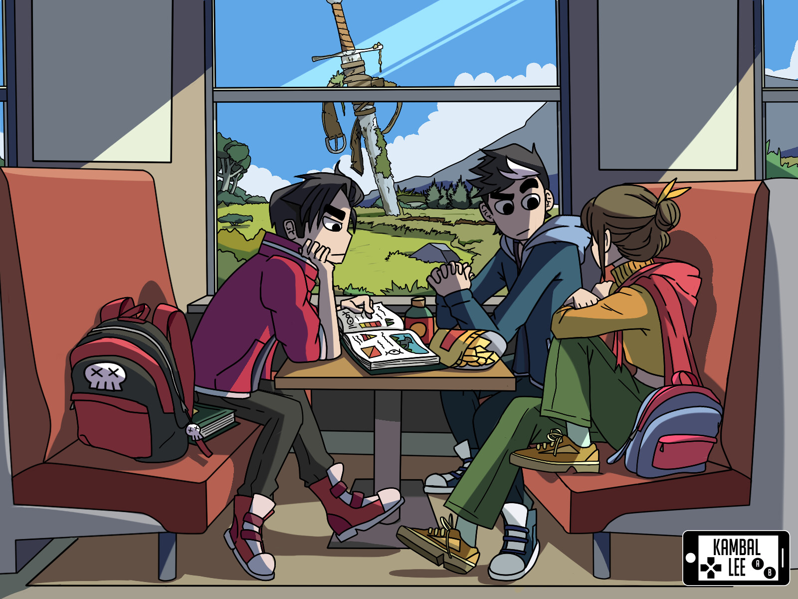 ArtStation - Chill Train Illustration