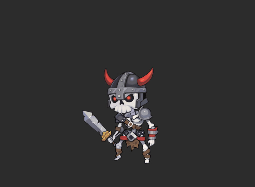 ArtStation - spine 2D monster skeleton