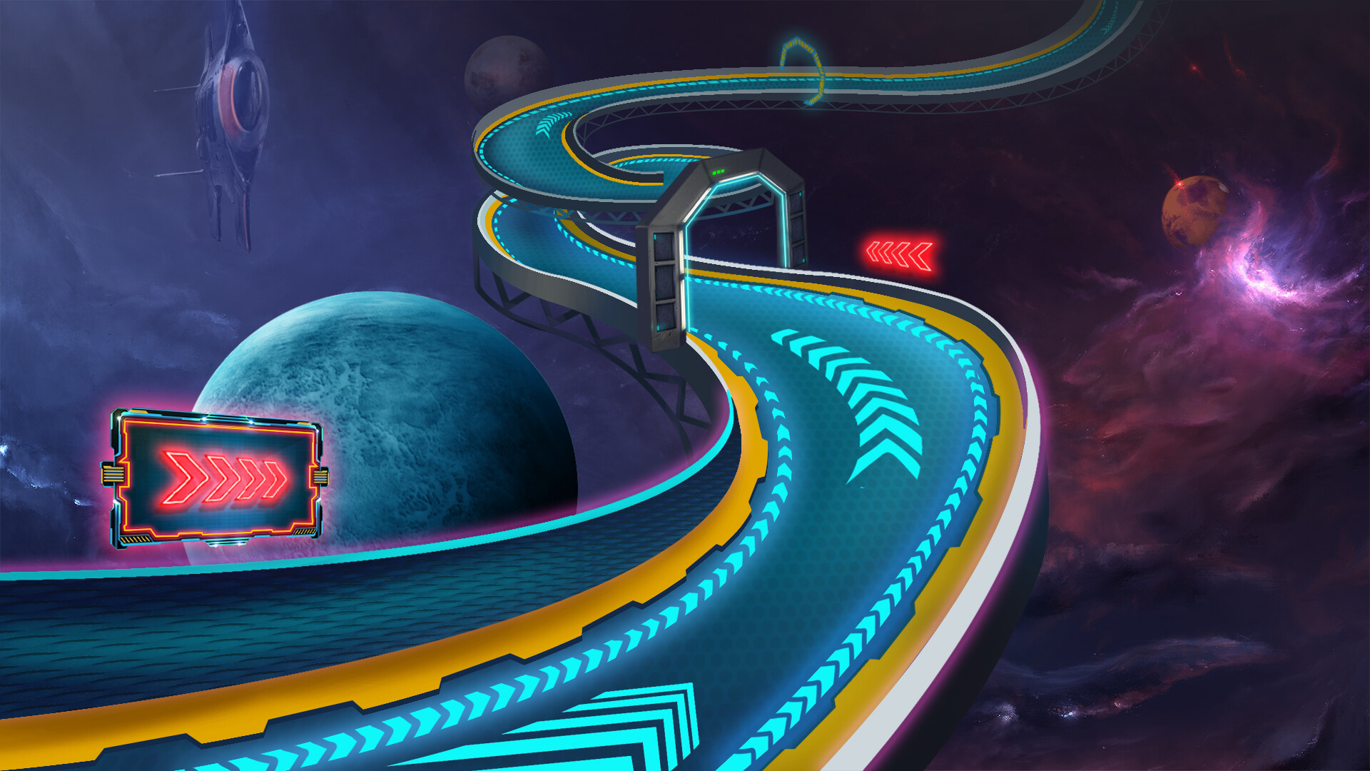 ArtStation - Space Racing Track